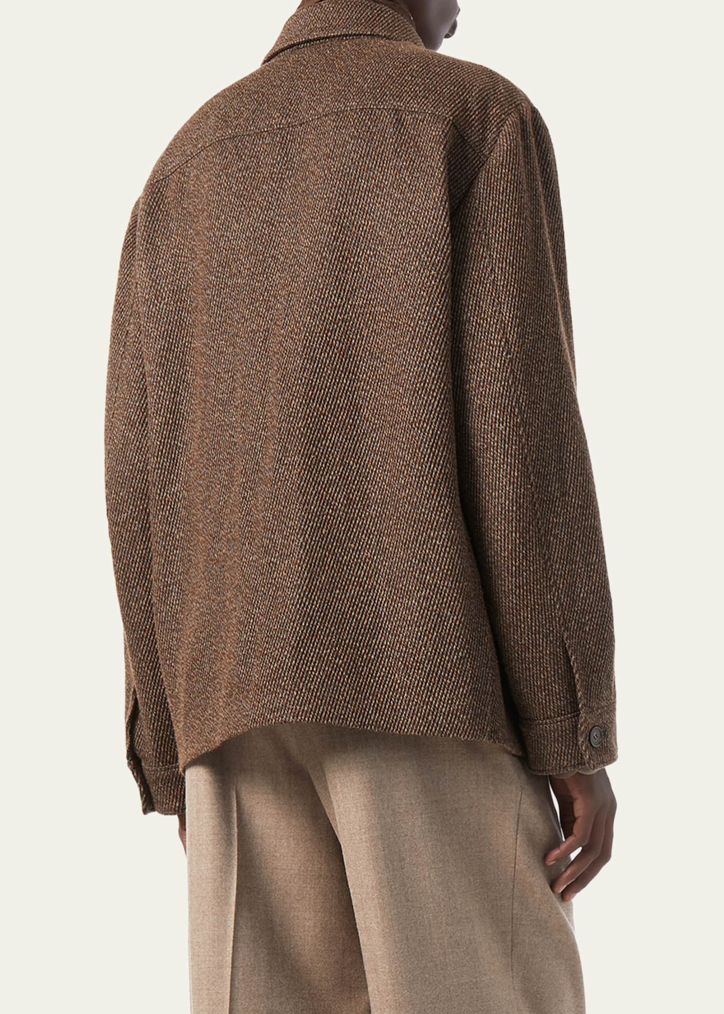 Loro Piana Men's Andover Cannete Flap-Pocket Caban Jacket - Bergdorf ...