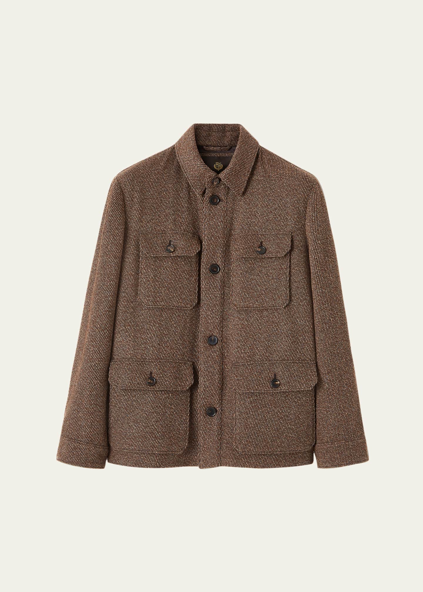 Loro Piana Men's Andover Cannete Flap-Pocket Caban Jacket - Bergdorf ...