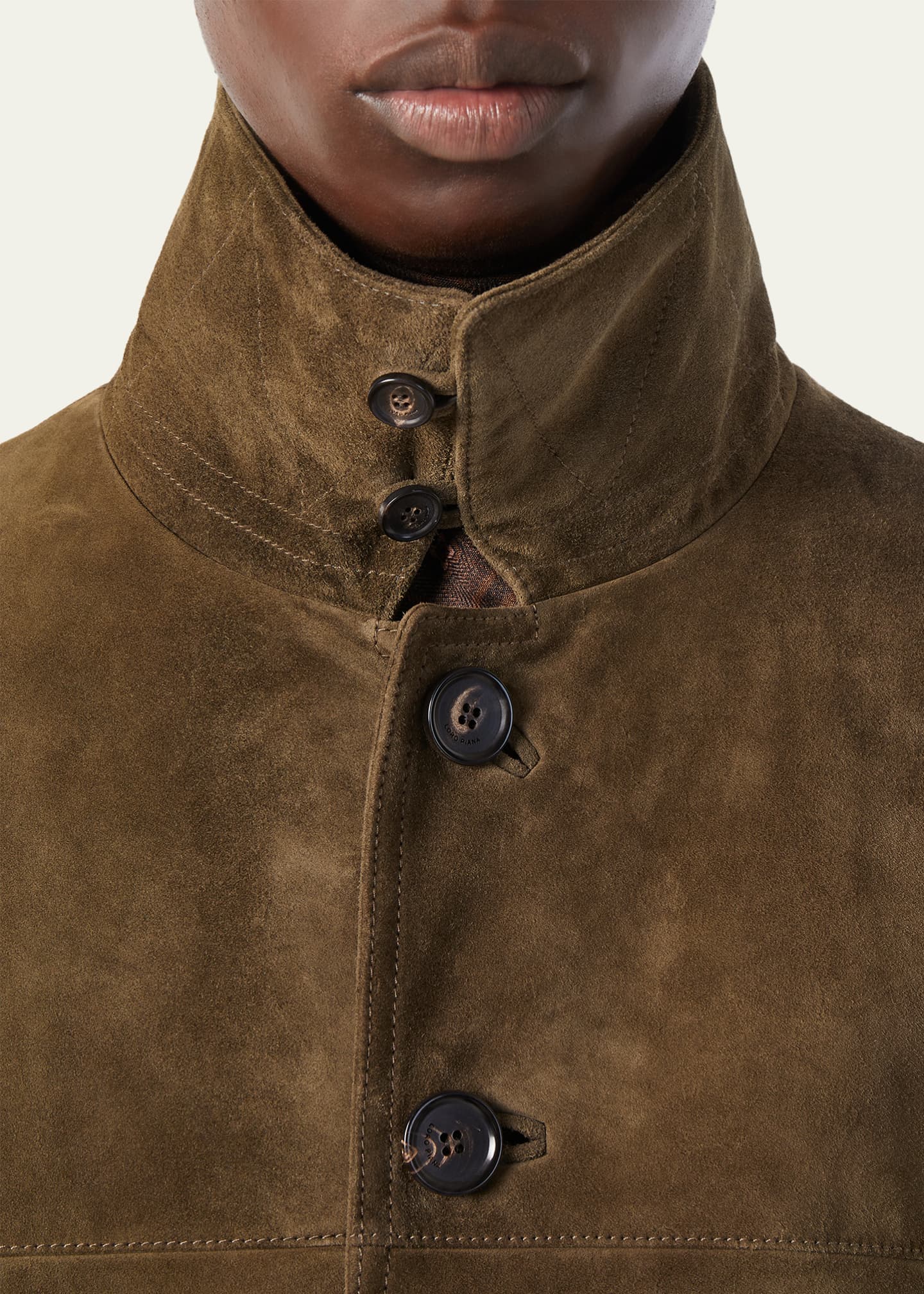 Loro Piana Men's Maremma Suede Bomber Jacket - Bergdorf Goodman