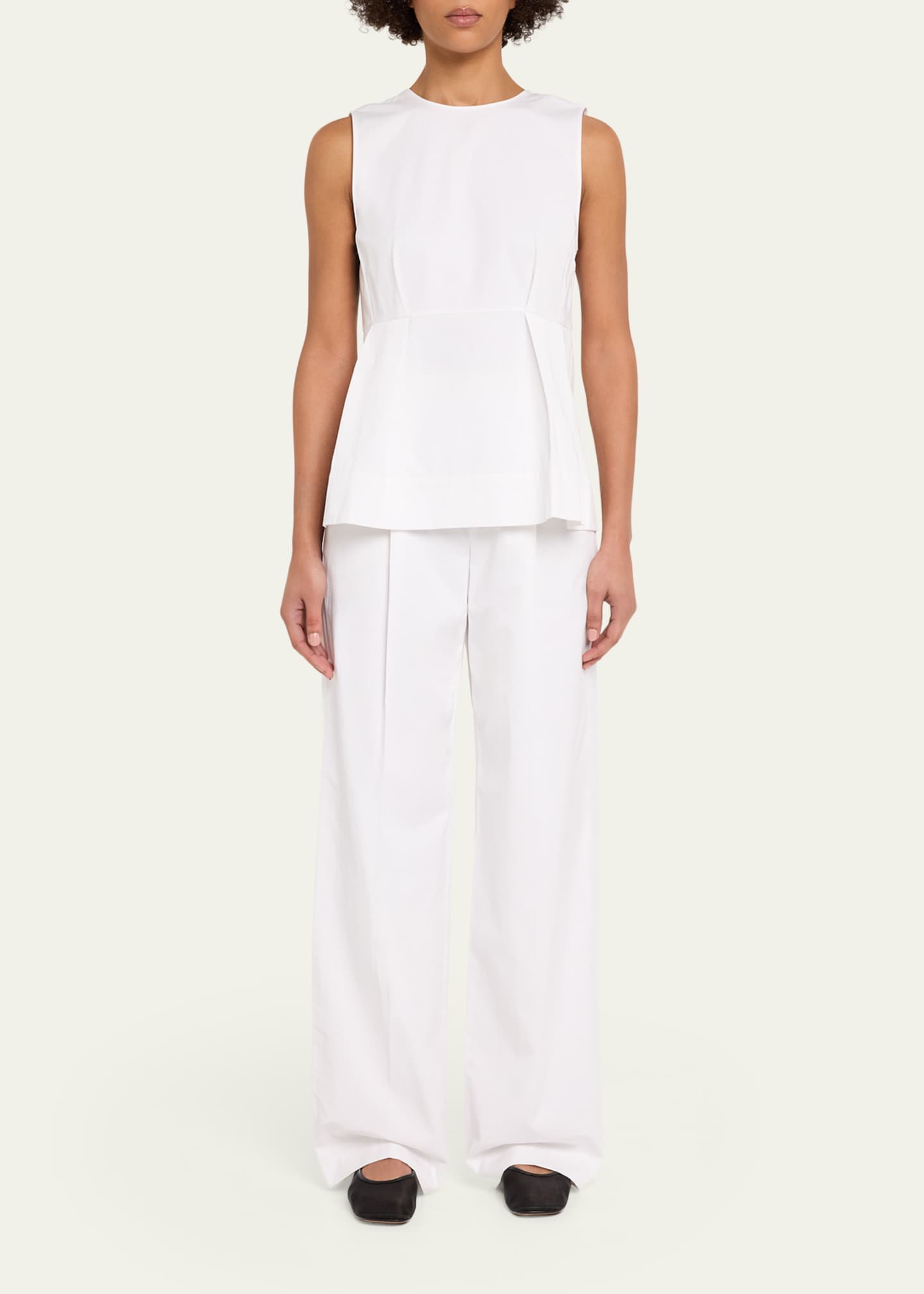 Vince Paneled Crewneck Top - Bergdorf Goodman