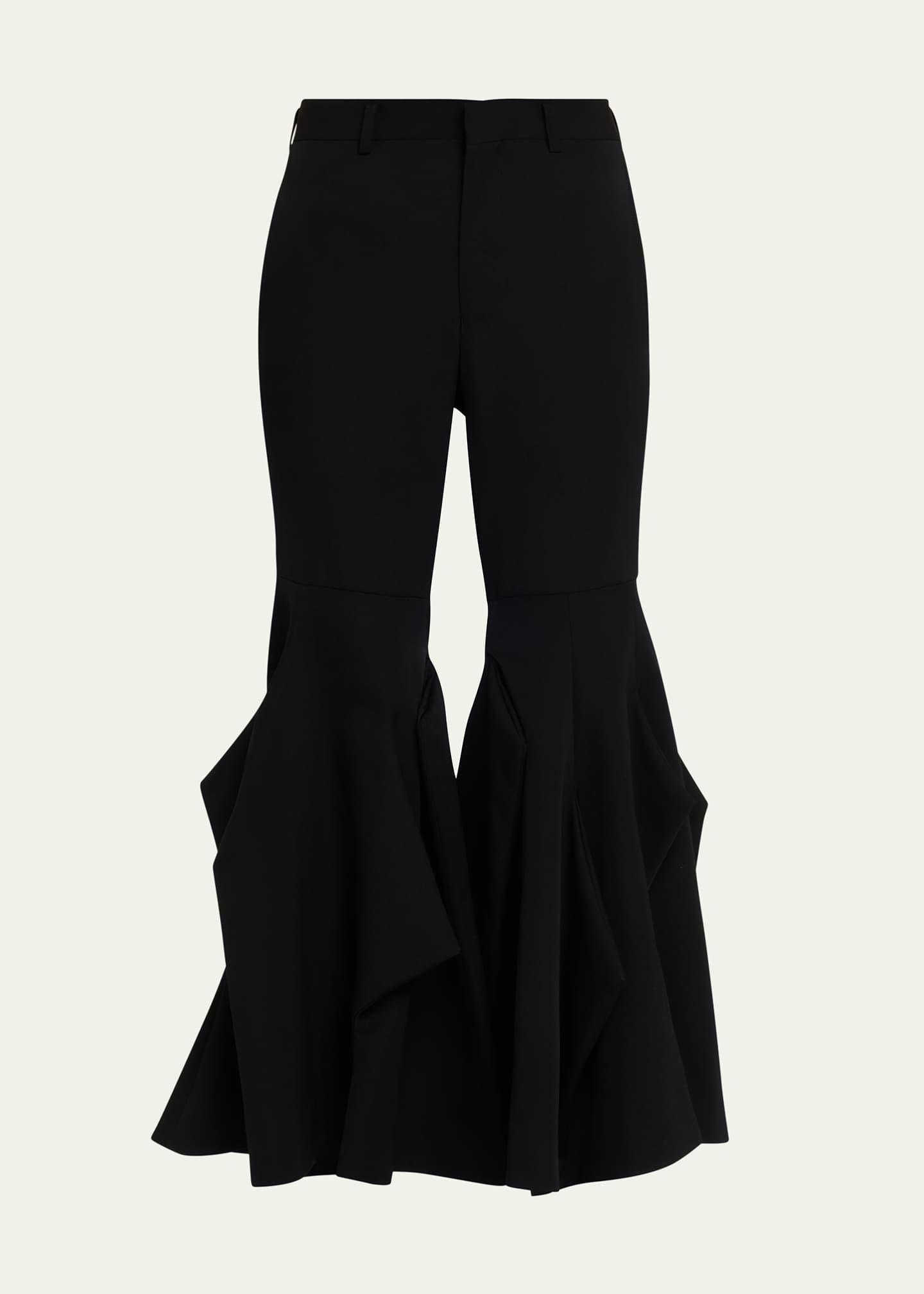 Comme des Garcons Wool Sculptural Flare Pants - Bergdorf Goodman