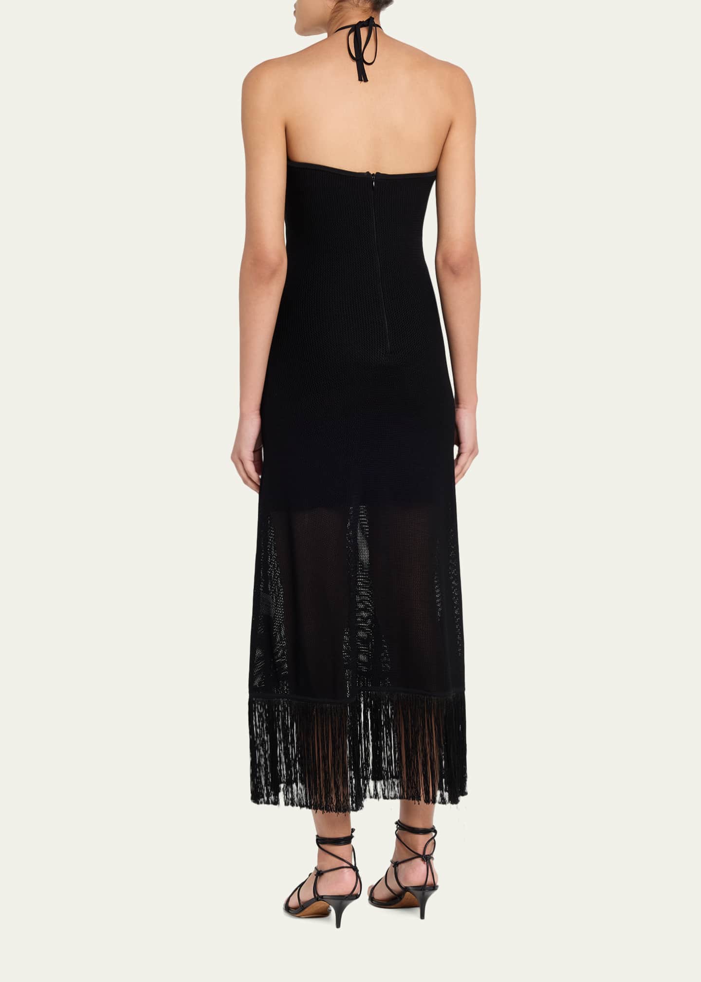 Cara Cara Hawthorn Fringe Halter Dress - Bergdorf Goodman