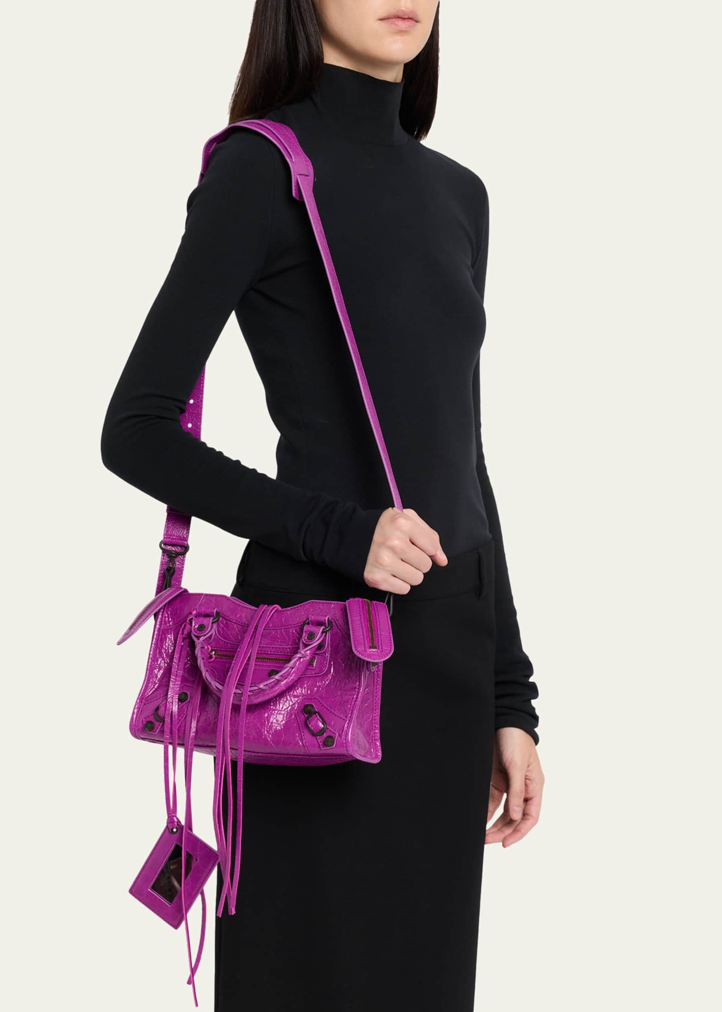 Balenciaga Le City Mini Leather Top-Handle Bag - Bergdorf Goodman