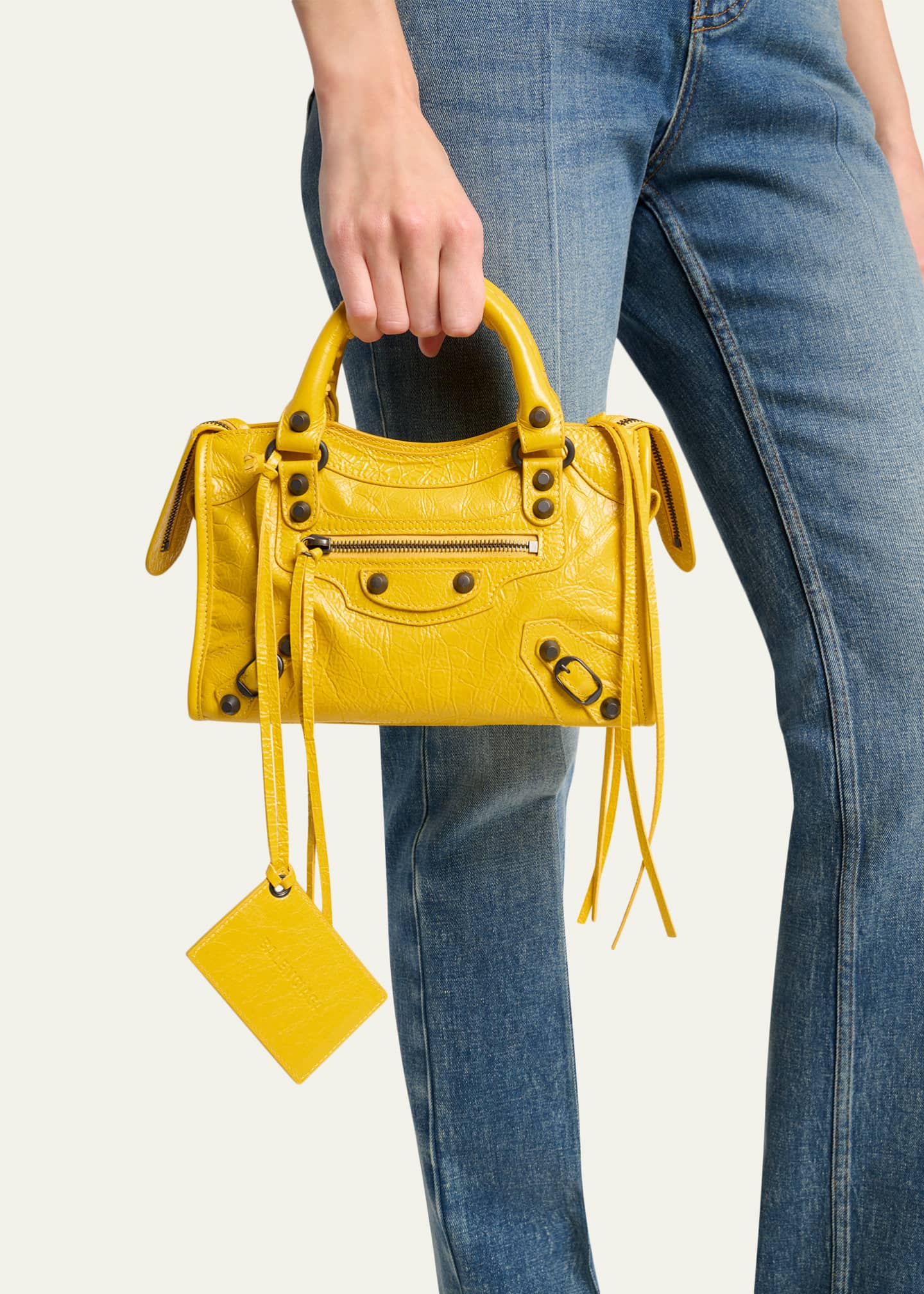 Balenciaga Le City Mini Leather Top-Handle Bag - Bergdorf Goodman