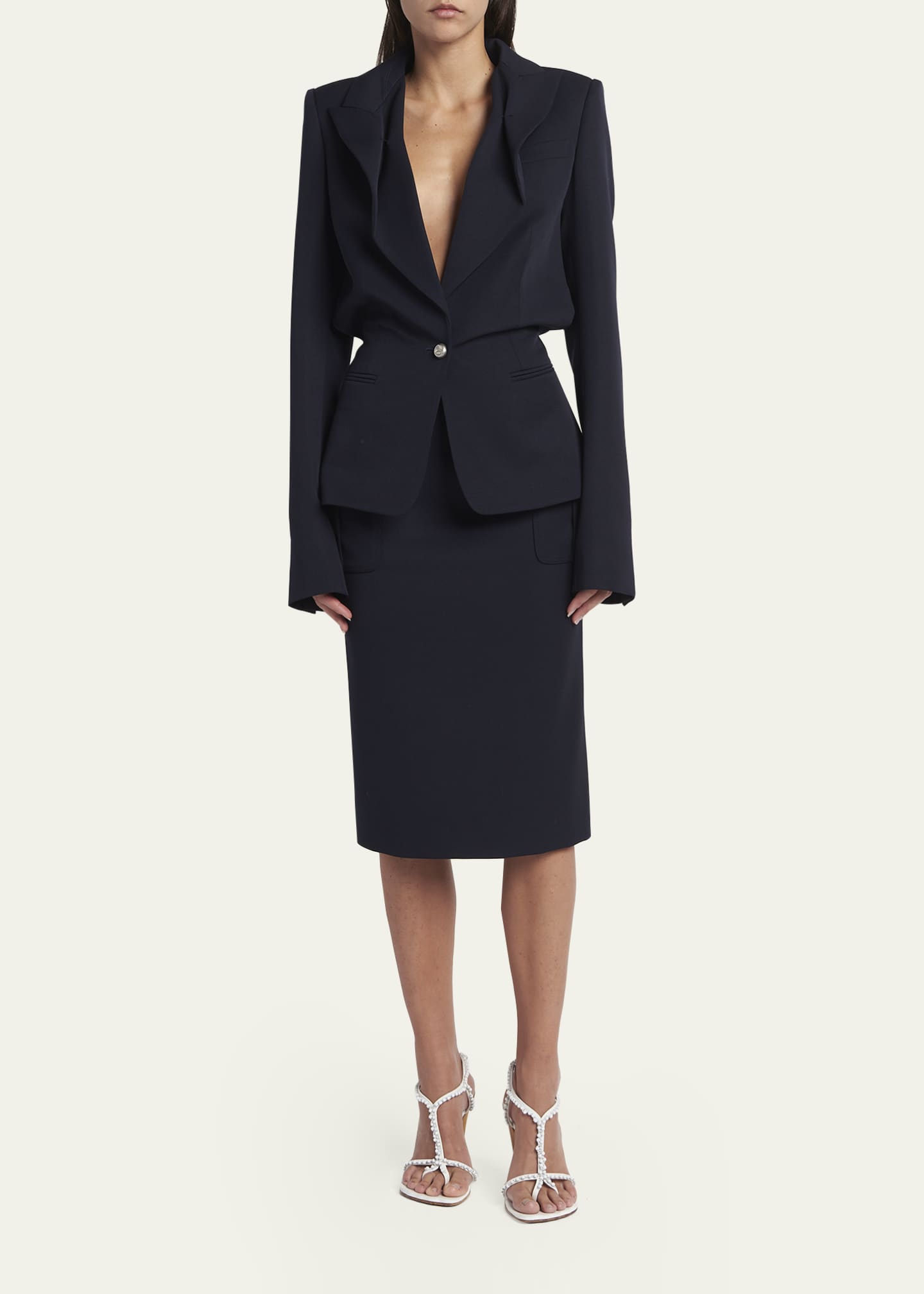 McQueen Certified Wool Folded Lapel Single-Breasted Jacket - Bergdorf ...