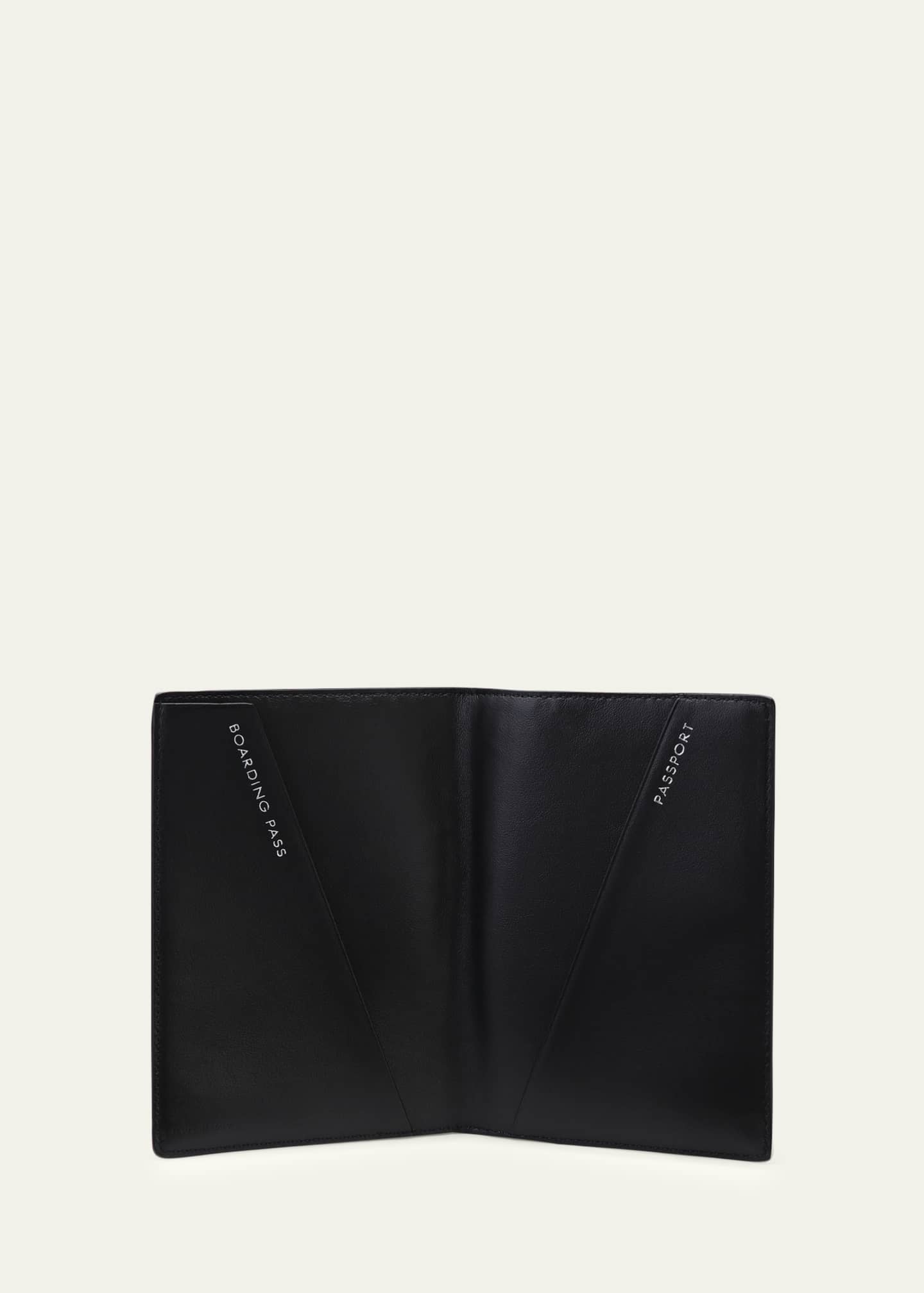 Smythson Mara Croc-Embossed Leather Passport Holder - Bergdorf Goodman