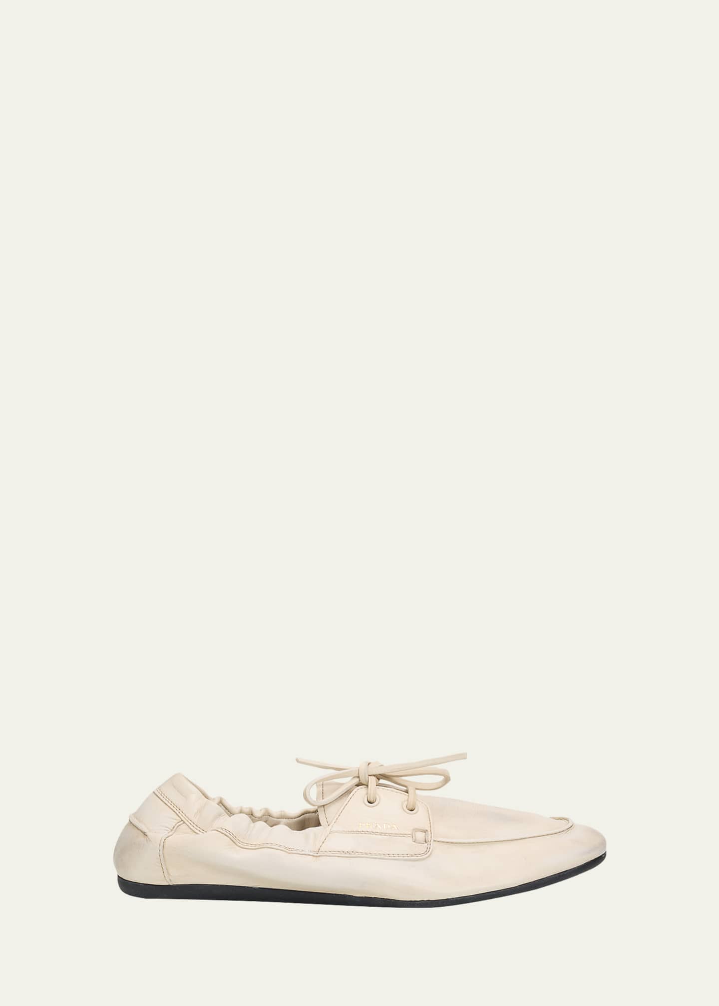 Prada Leather Driver Loafers - Bergdorf Goodman
