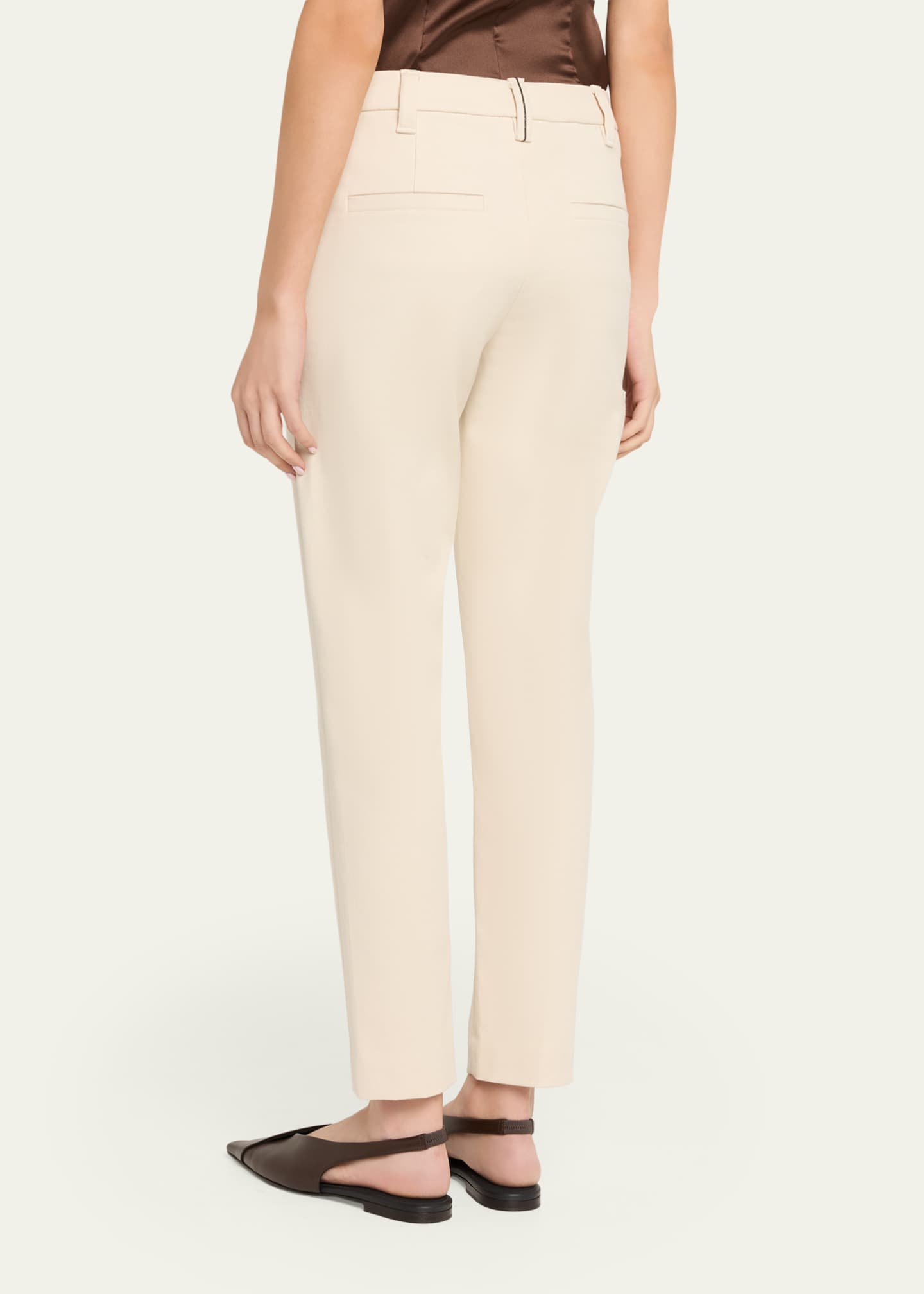 Brunello Cucinelli Slim-Leg Cotton Pants - Bergdorf Goodman