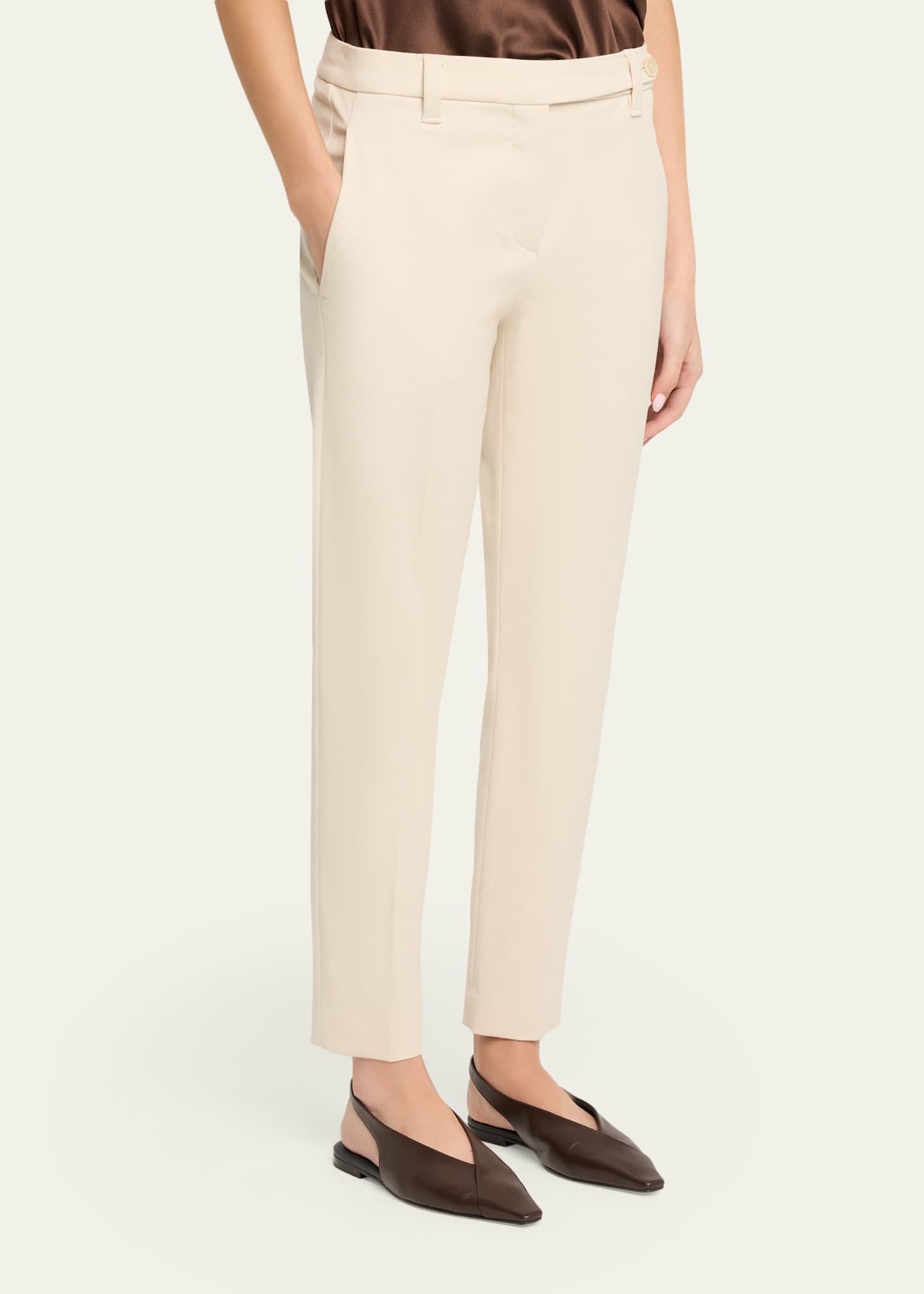 Brunello Cucinelli Slim-Leg Cotton Pants - Bergdorf Goodman
