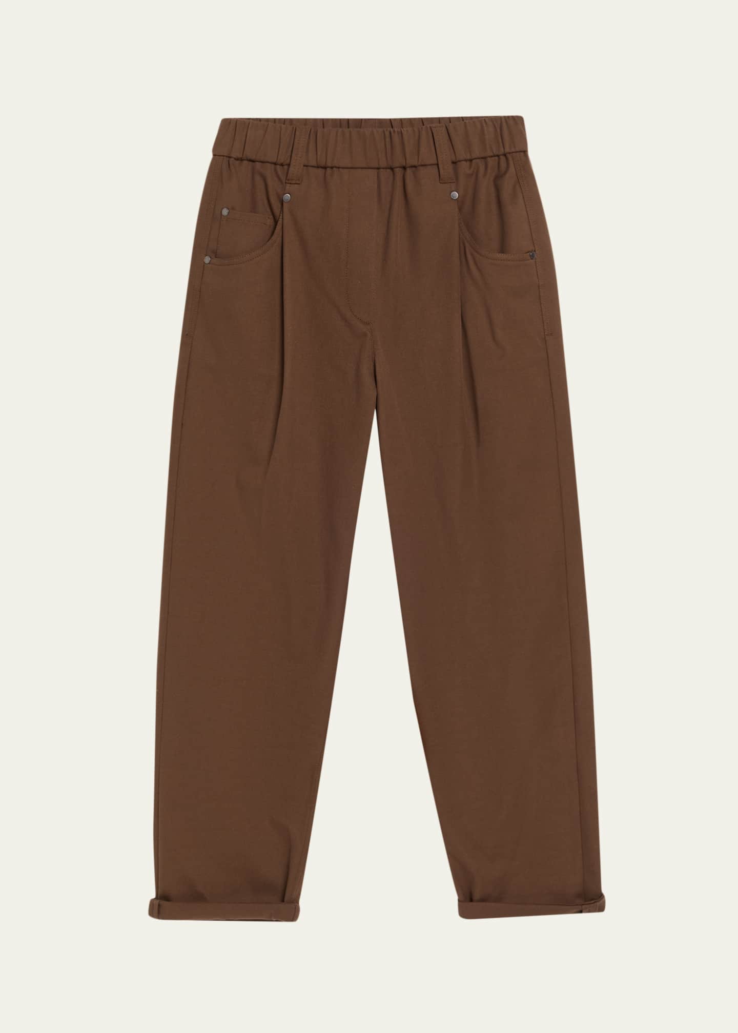 Brunello Cucinelli Slim-Leg Ankle Pull-On Pants - Bergdorf Goodman