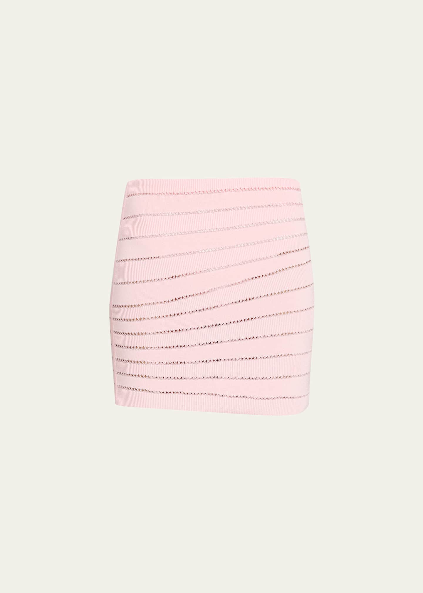 Balmain Flechange Knit Mini Skirt - Bergdorf Goodman