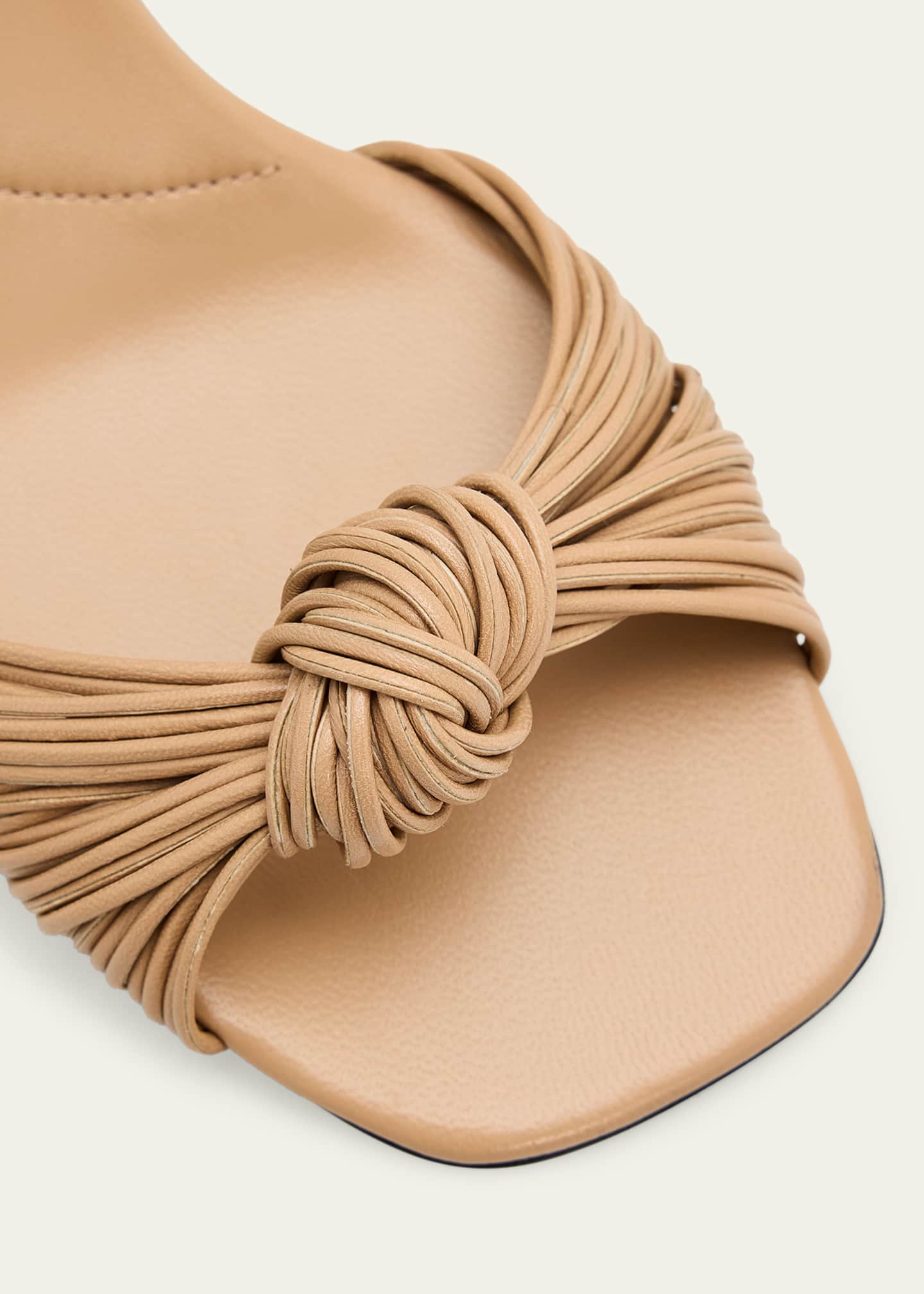 Prada 65mm Mignon Knotted Leather Sandals - Bergdorf Goodman