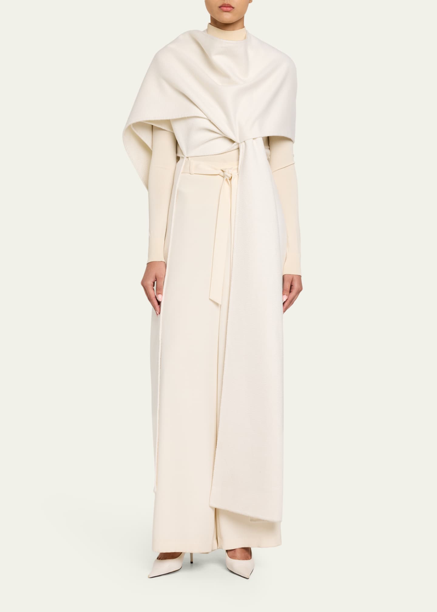 Balenciaga Cashmere Scarf Coat - Bergdorf Goodman