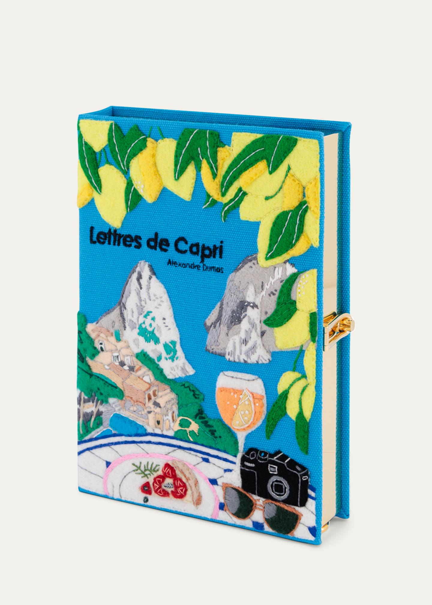 Olympia Le-Tan Voyages Lettres de Capri Book Clutch Bag - Bergdorf Goodman