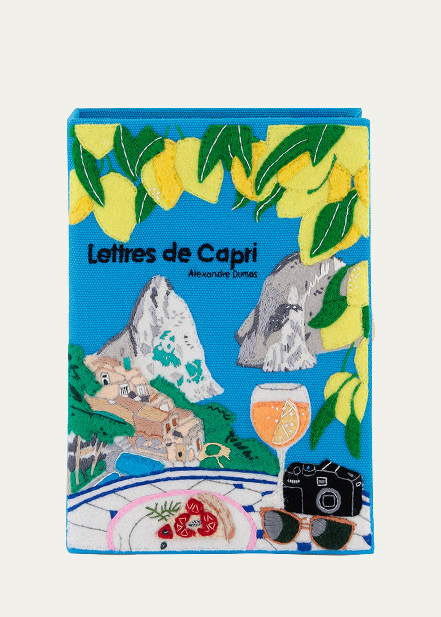 Olympia Le-Tan Voyages Lettres de Capri Book Clutch Bag - Bergdorf Goodman