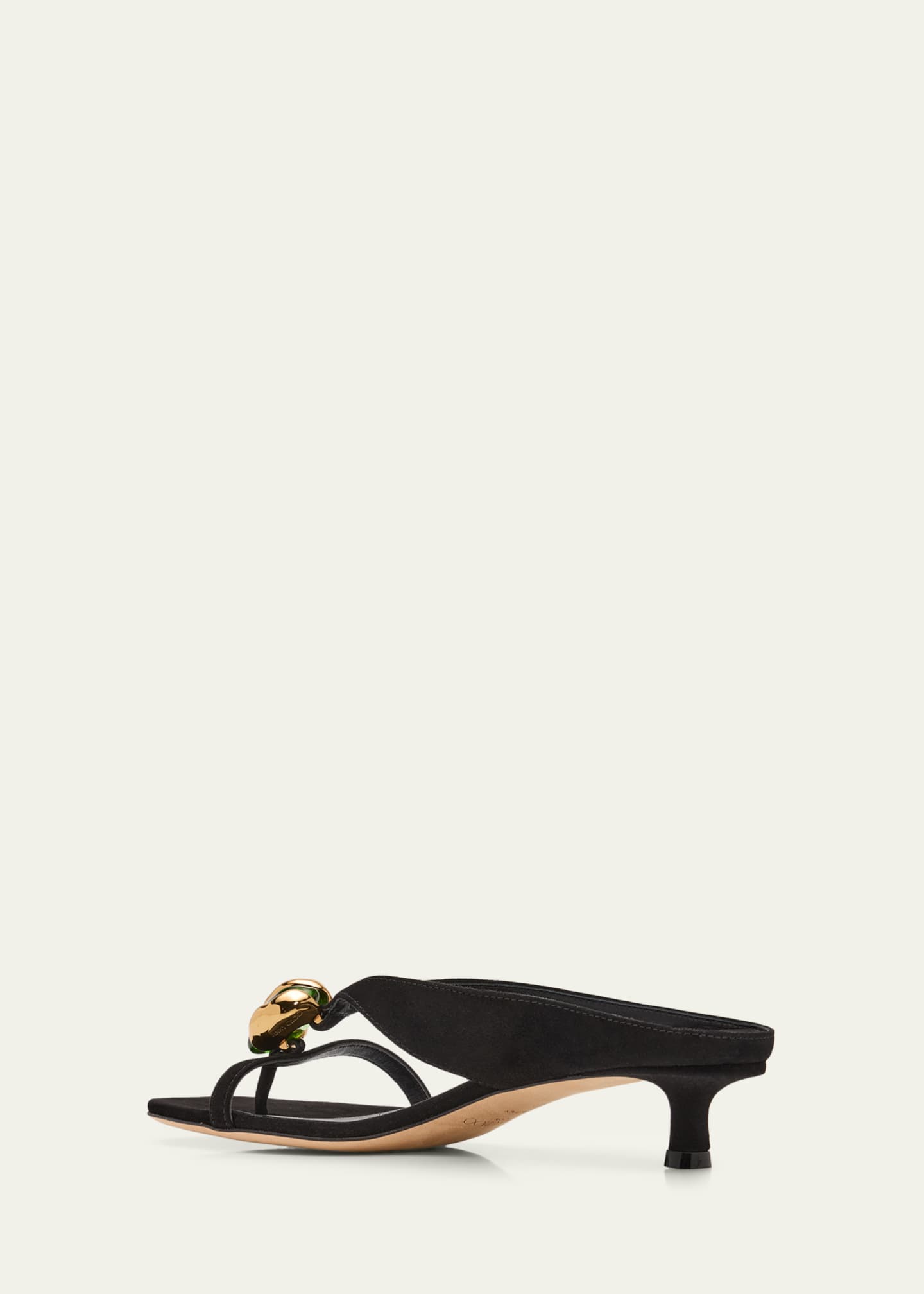 Jimmy Choo 35mm Emeri Stone Suede Sandals - Bergdorf Goodman