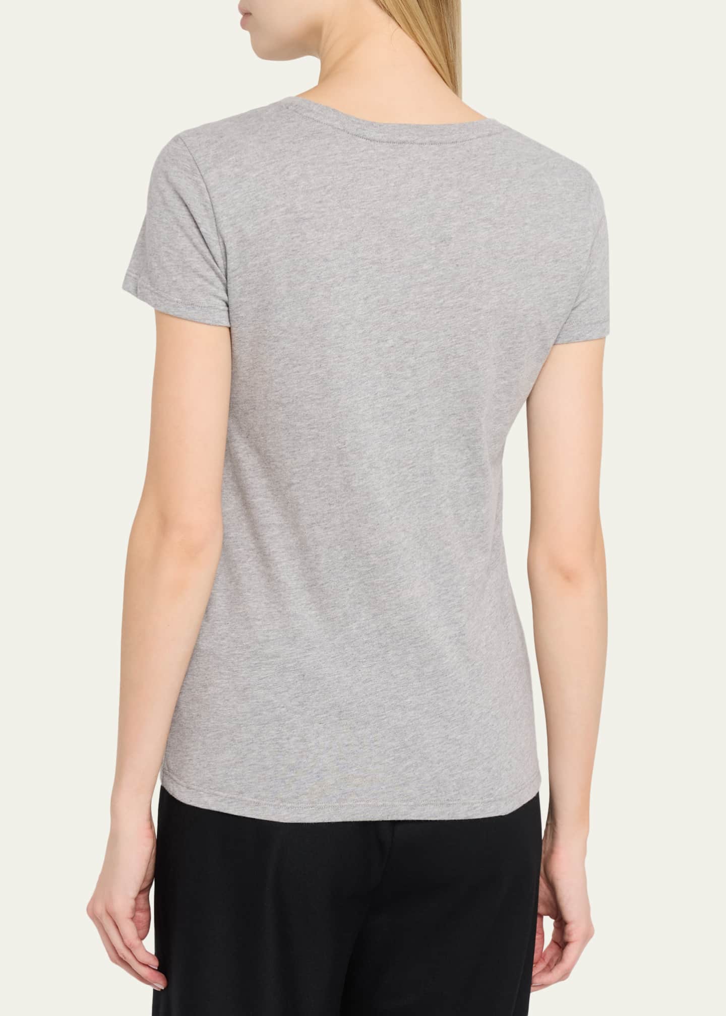 Majestic Filatures V-Neck Deluxe Organic Cotton T-Shirt - Bergdorf Goodman