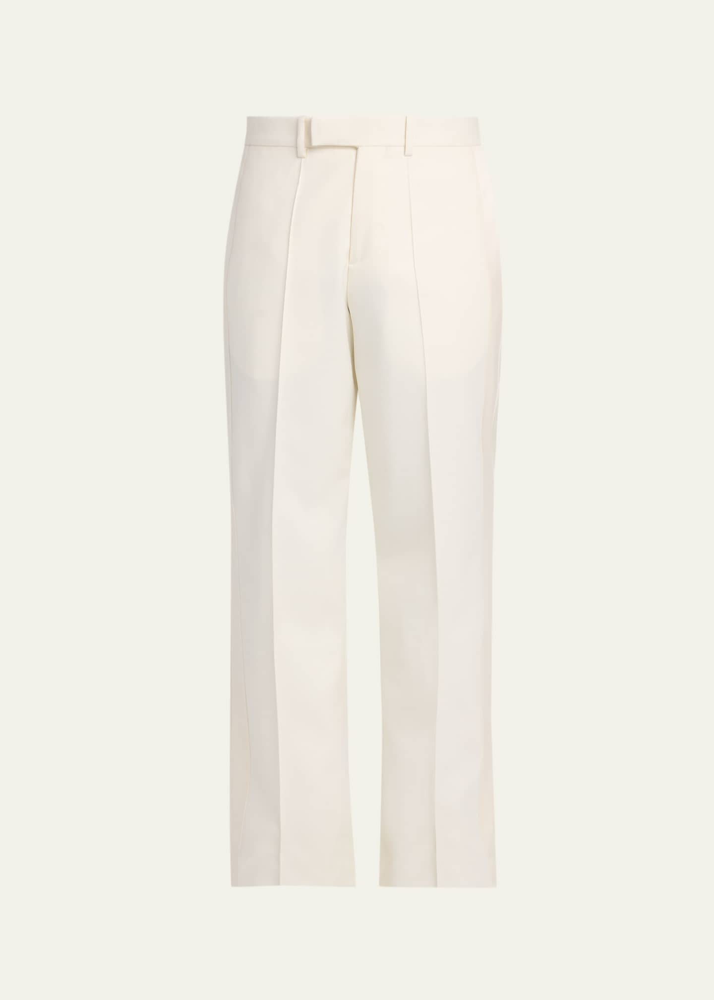 McQueen Men's Wool Pintuck-Pleated Wide-Leg Trousers - Bergdorf Goodman