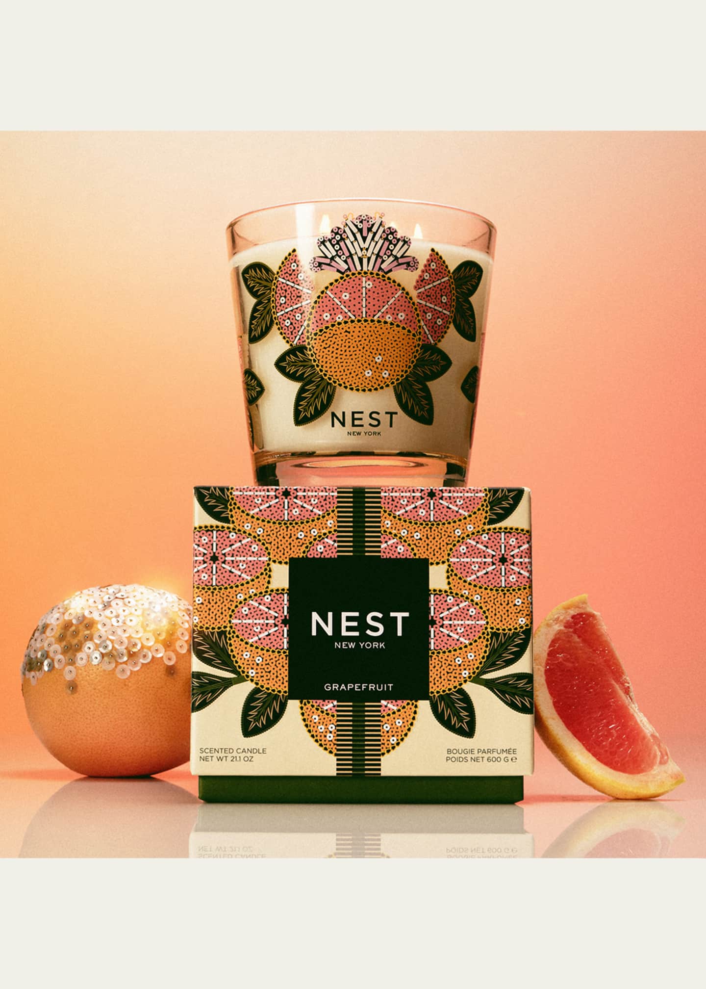 NEST New York Limited-Edition Grapefruit 3-Wick Candle, 21 oz ...