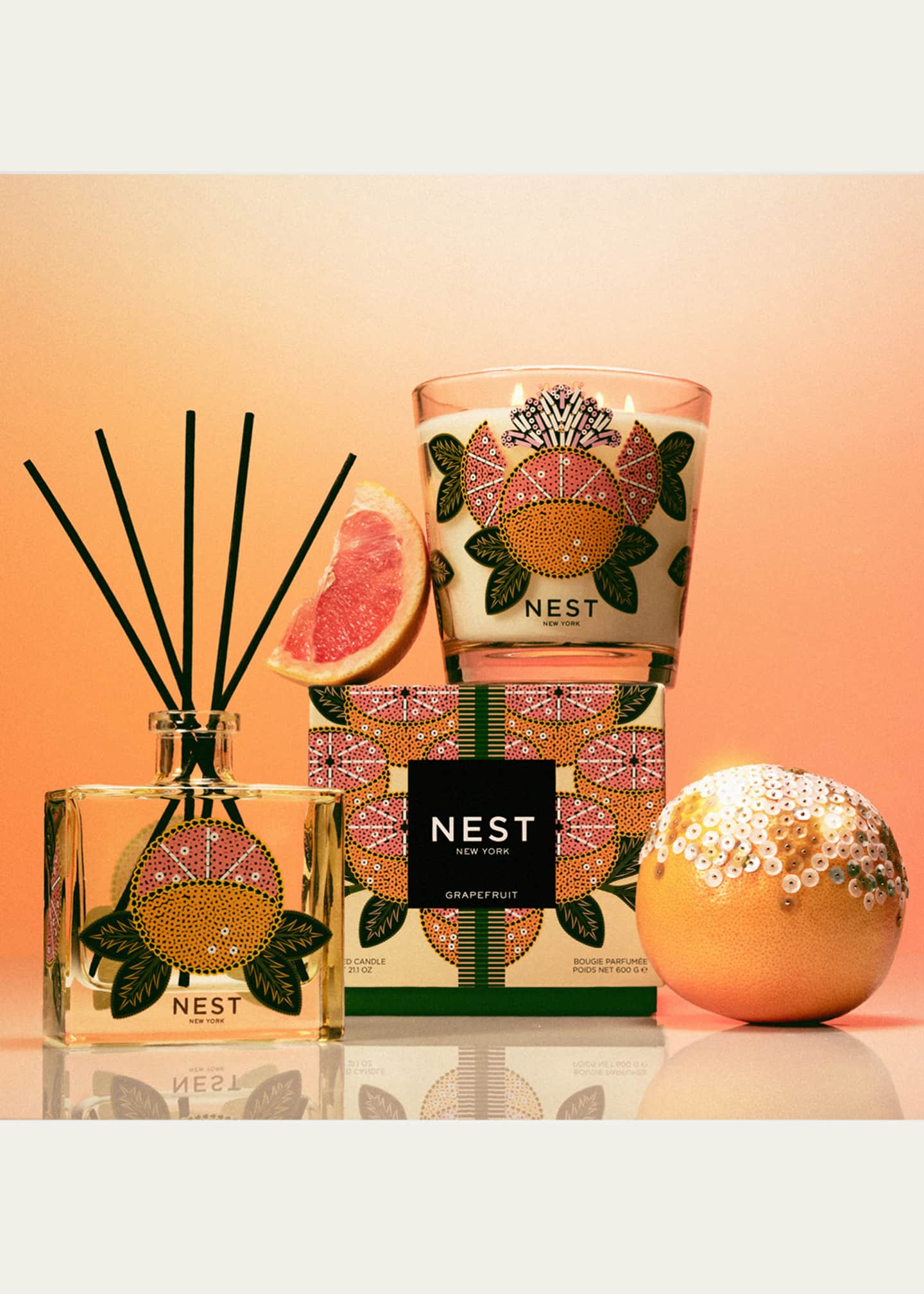 NEST New York Limited-Edition Grapefruit 3-Wick Candle, 21 oz ...