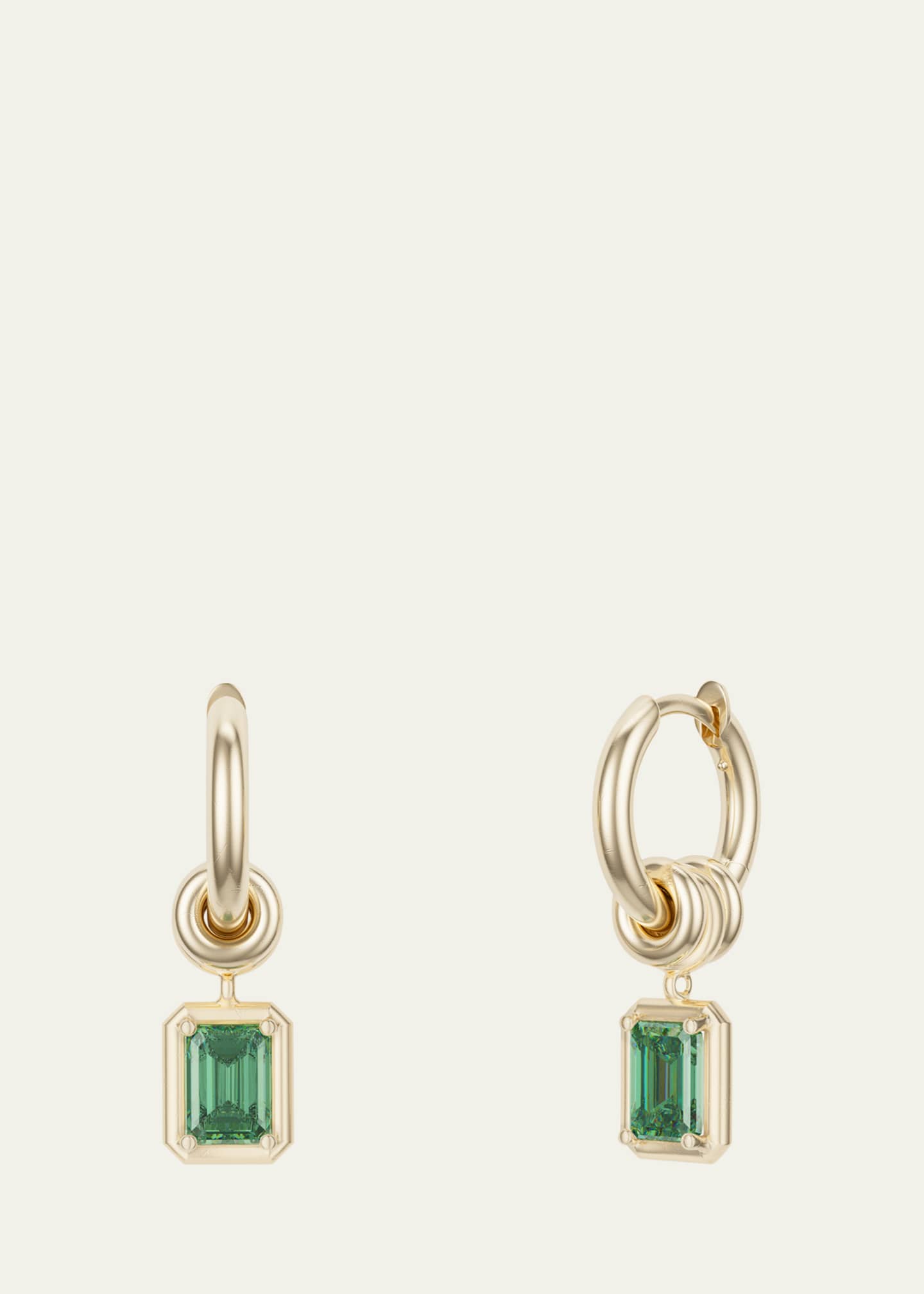 Spinelli Kilcollin Zahra Hoop Earrings with Emeralds - Bergdorf Goodman