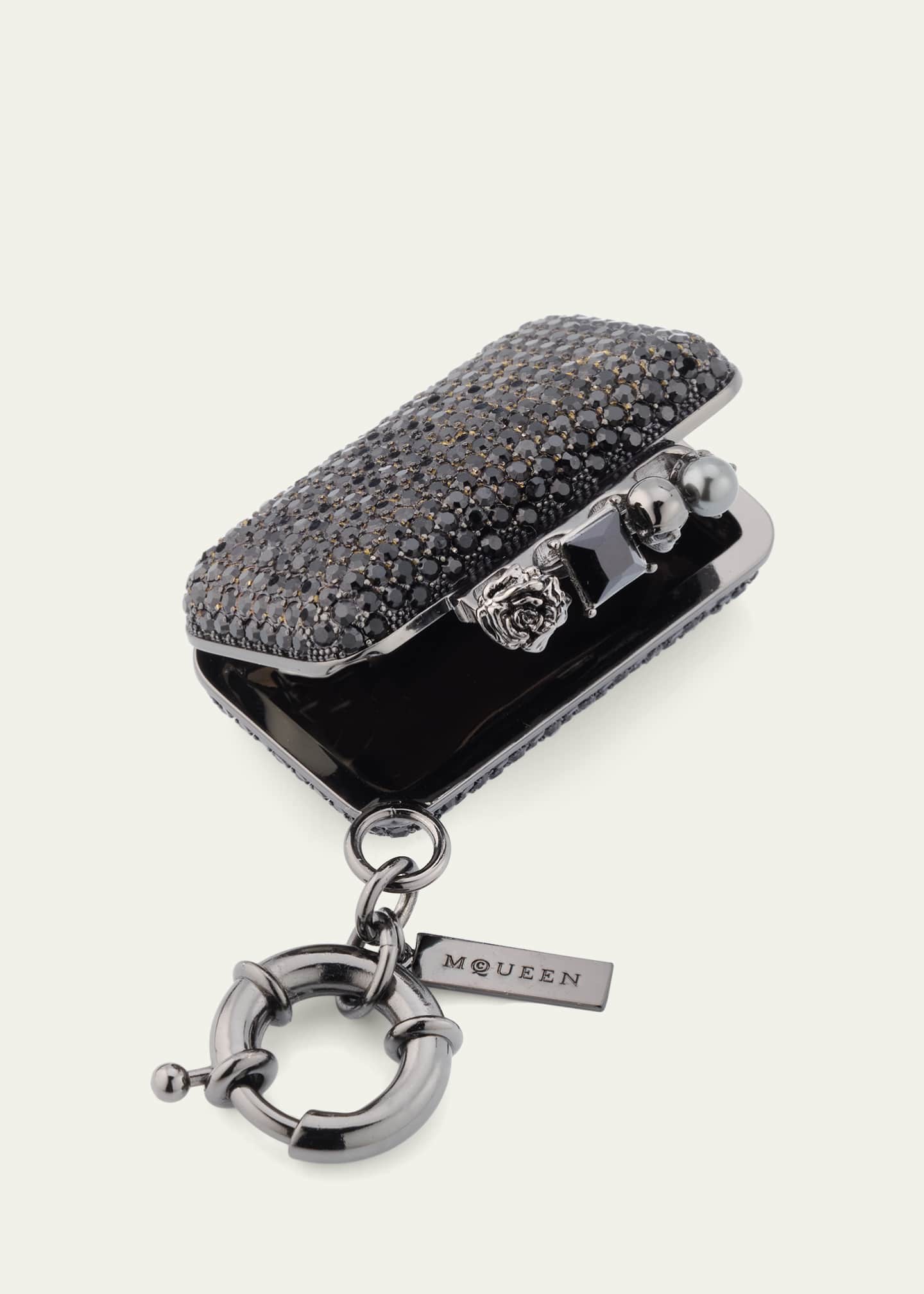 McQueen Rhinestone Knuckle Clutch Bag Charm - Bergdorf Goodman
