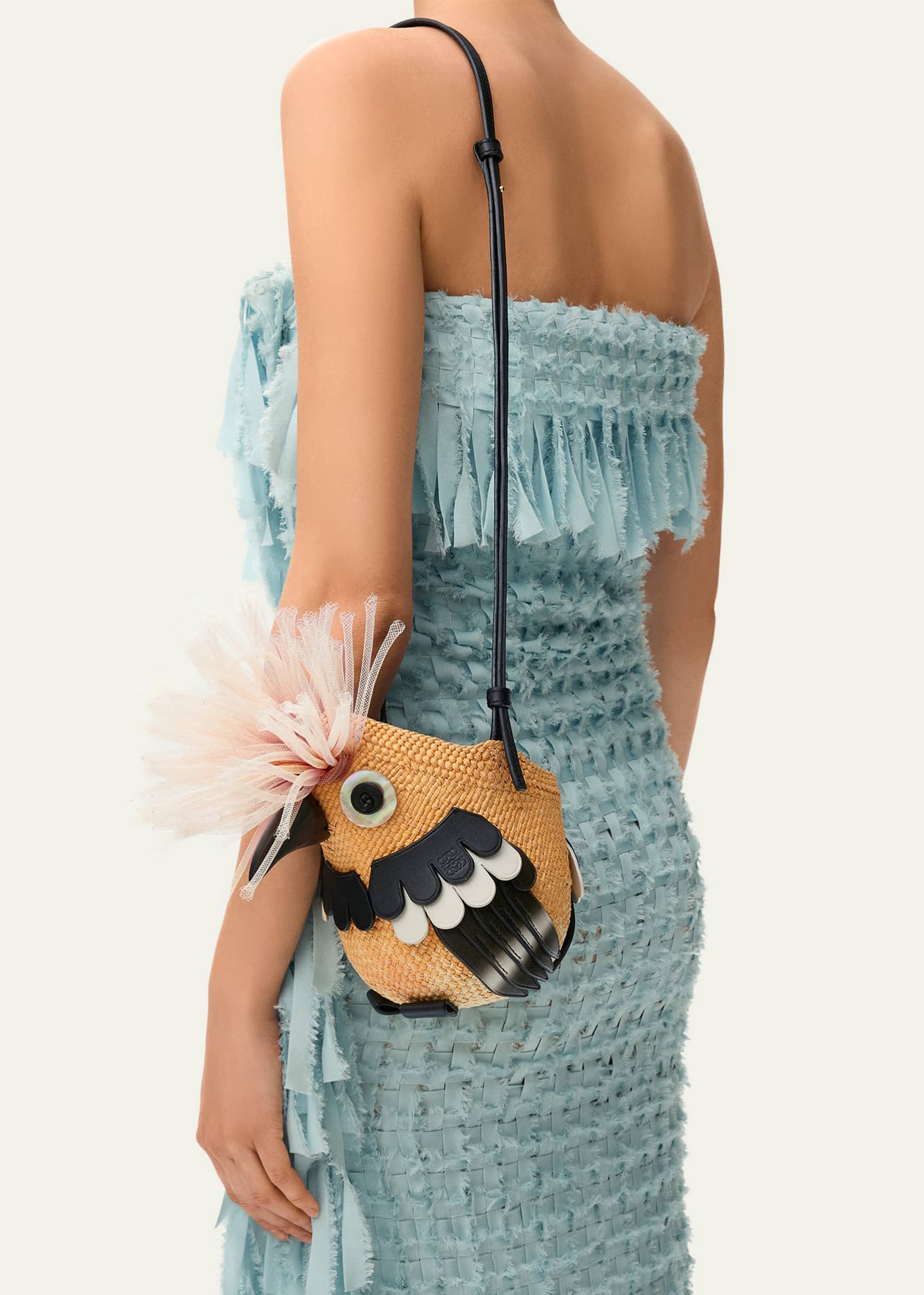 Loewe x Paula's Ibiza Woven Bird Crossbody Bag - Bergdorf Goodman