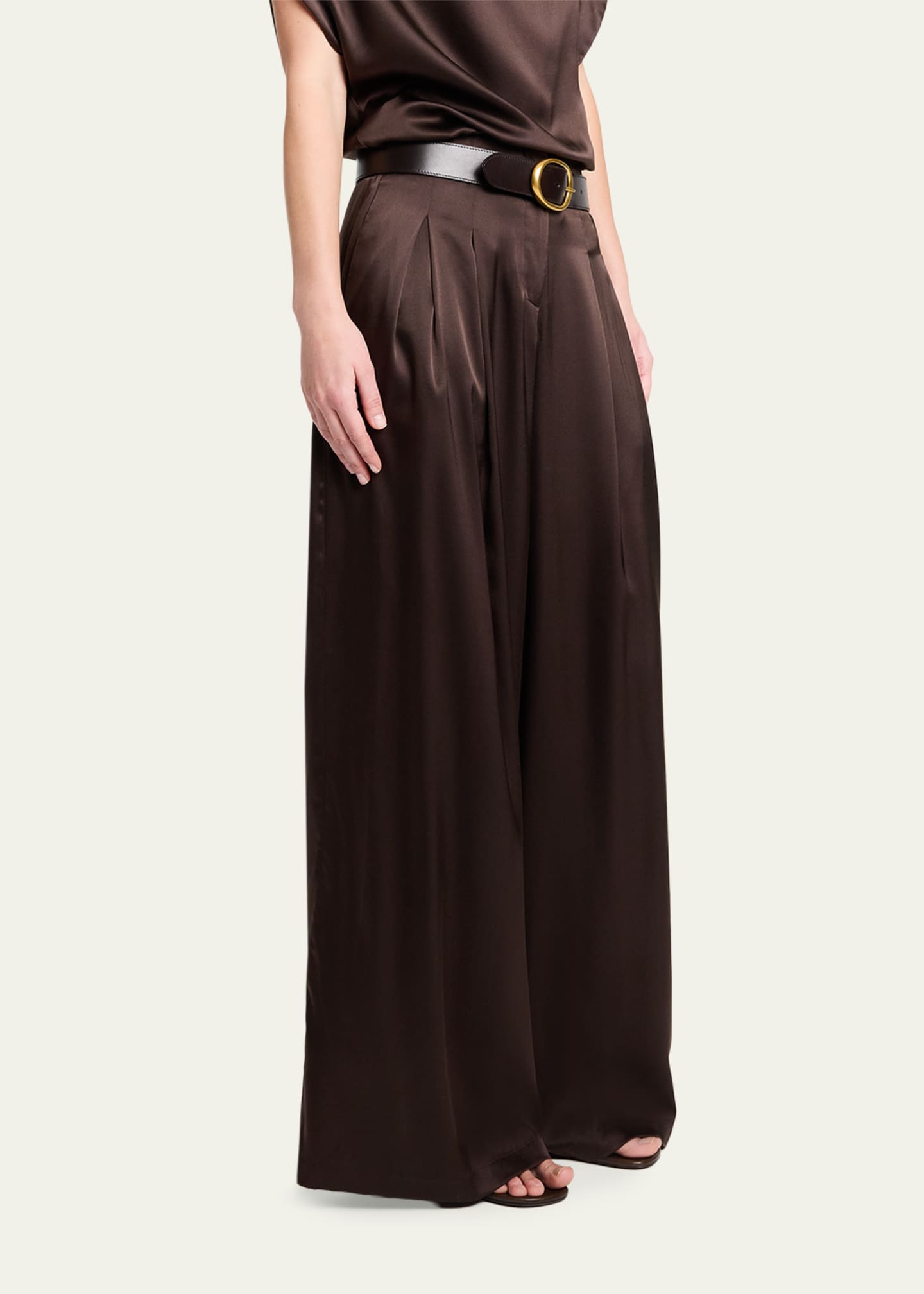 TWP Drew Silk Wide-Leg Pants - Bergdorf Goodman