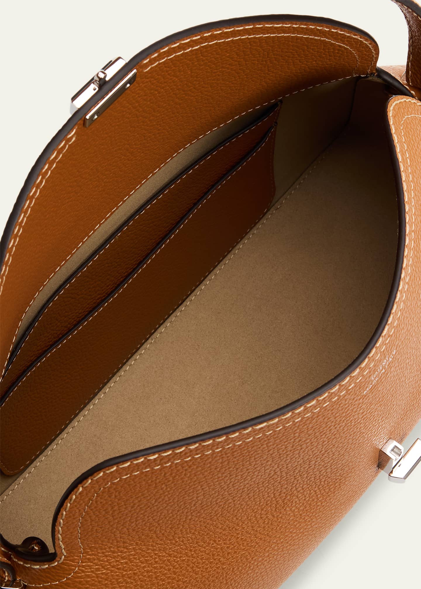 Toteme Grained Leather T-Lock Shoulder Bag - Bergdorf Goodman