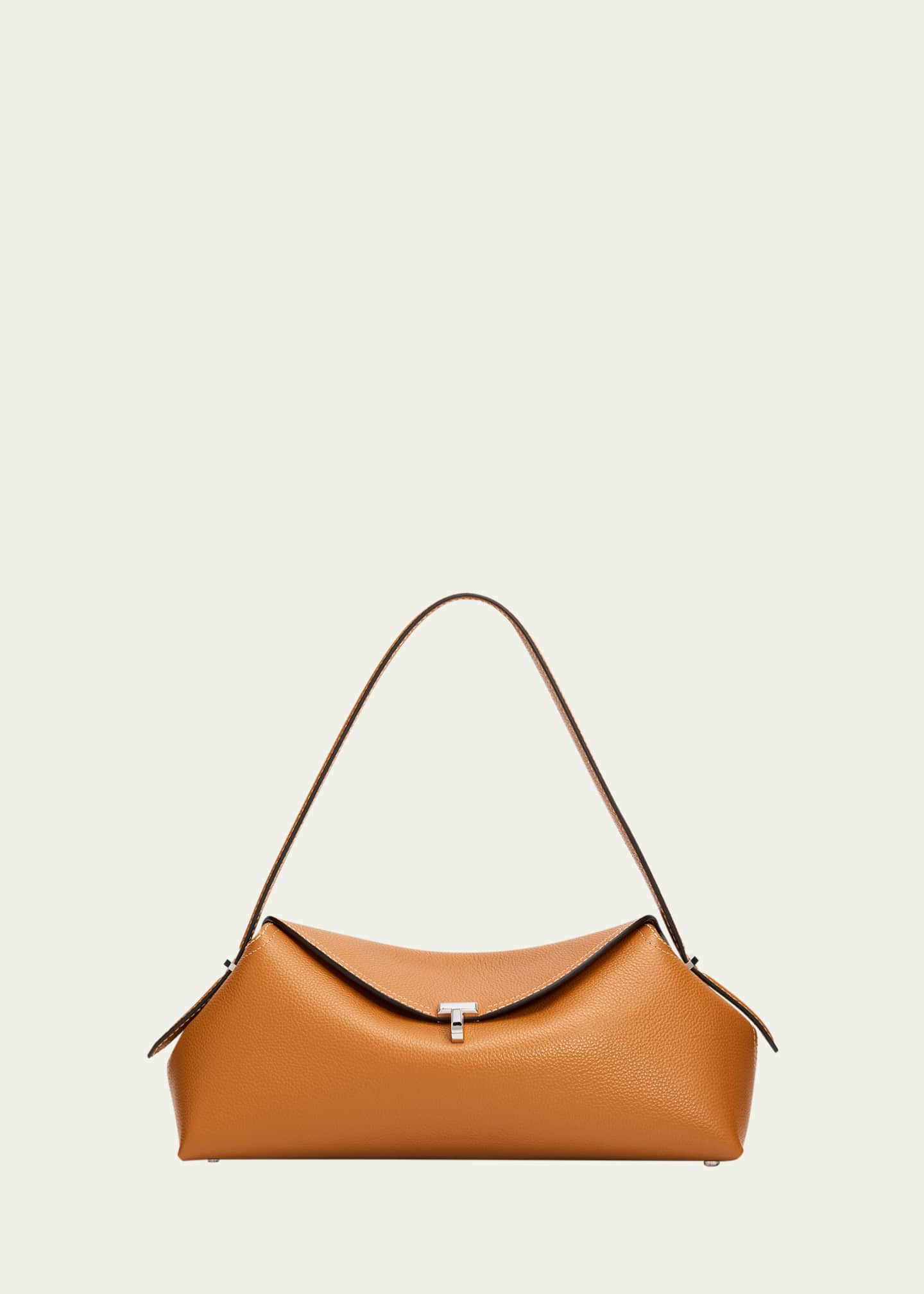 Toteme Grained Leather T-Lock Shoulder Bag - Bergdorf Goodman