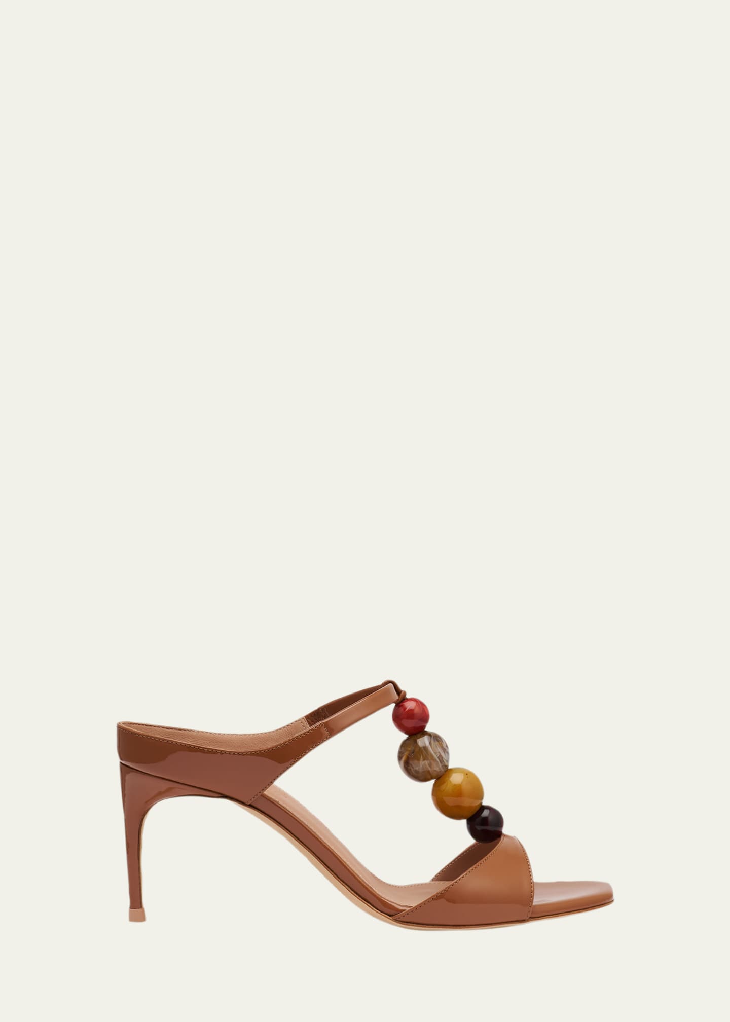 Malone Souliers 70mm Lena Resin Patent Leather Mules - Bergdorf Goodman