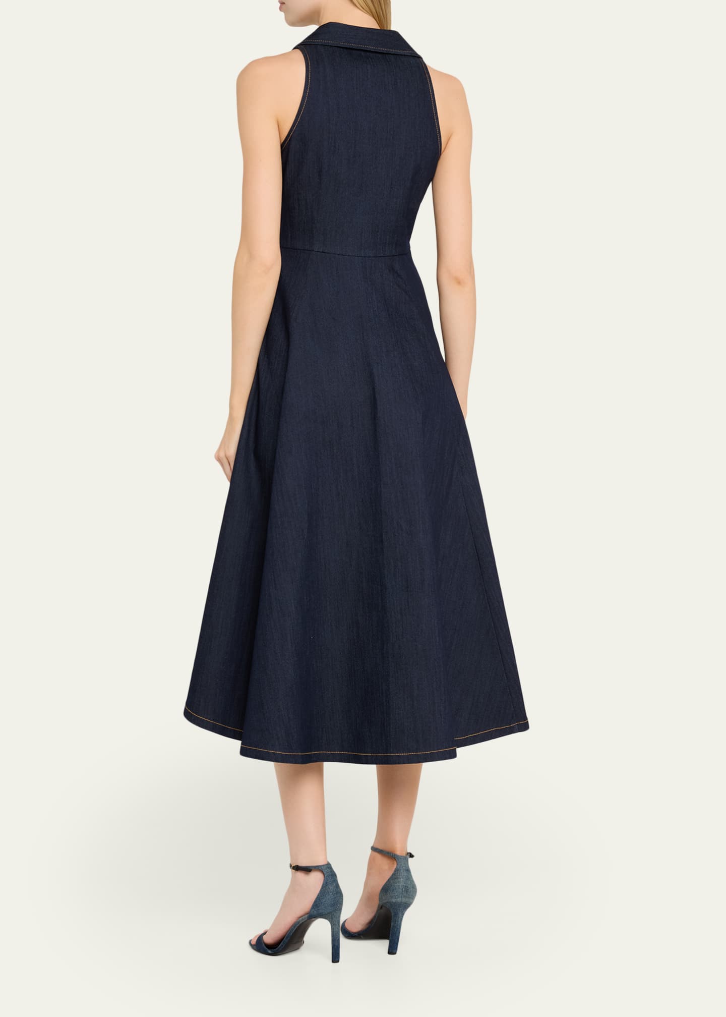 Cinq a Sept Sherri Twist-Front Denim Dress - Bergdorf Goodman