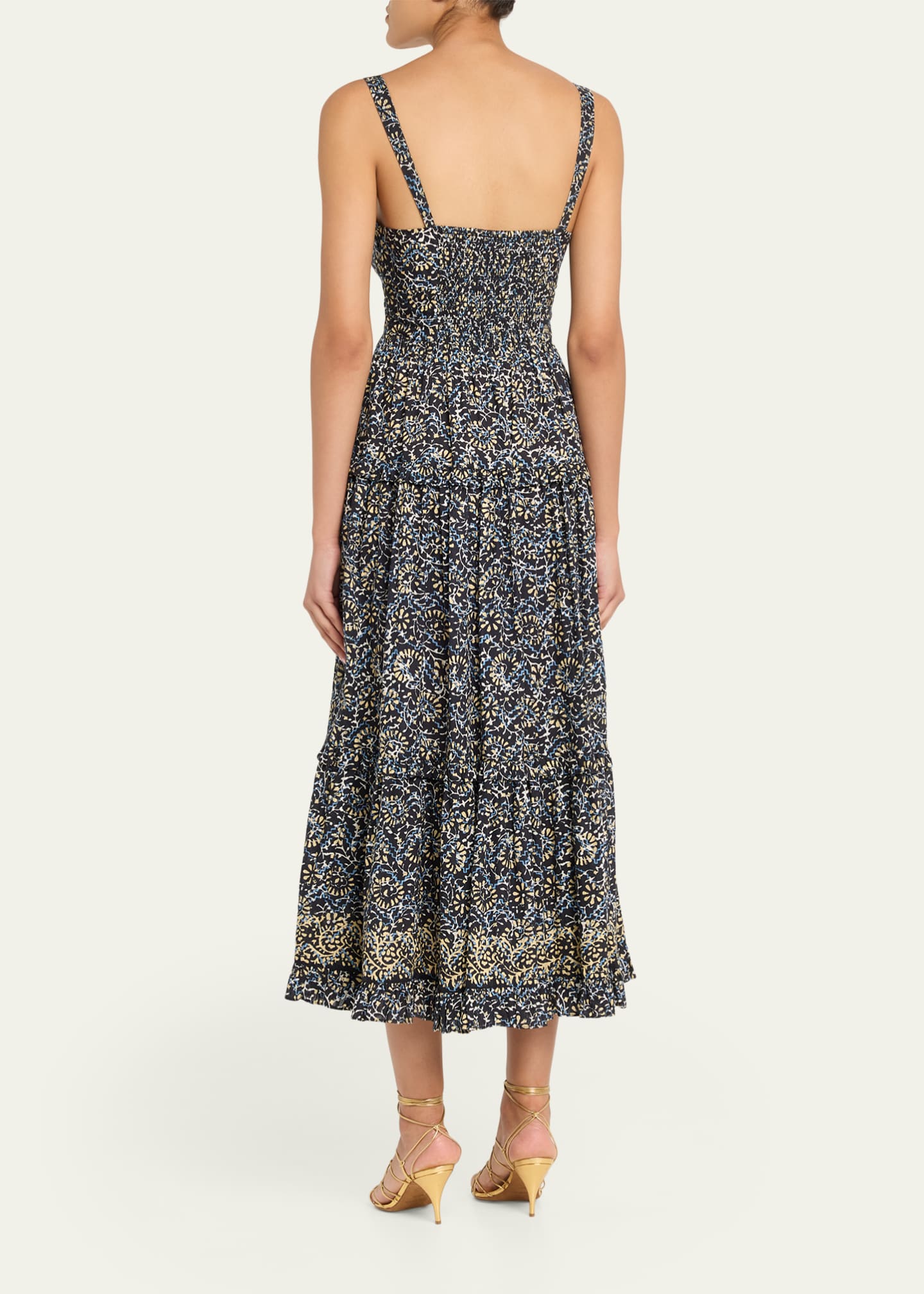 Ulla Johnson Ophelia Sleeveless A-Line Midi Dress - Bergdorf Goodman