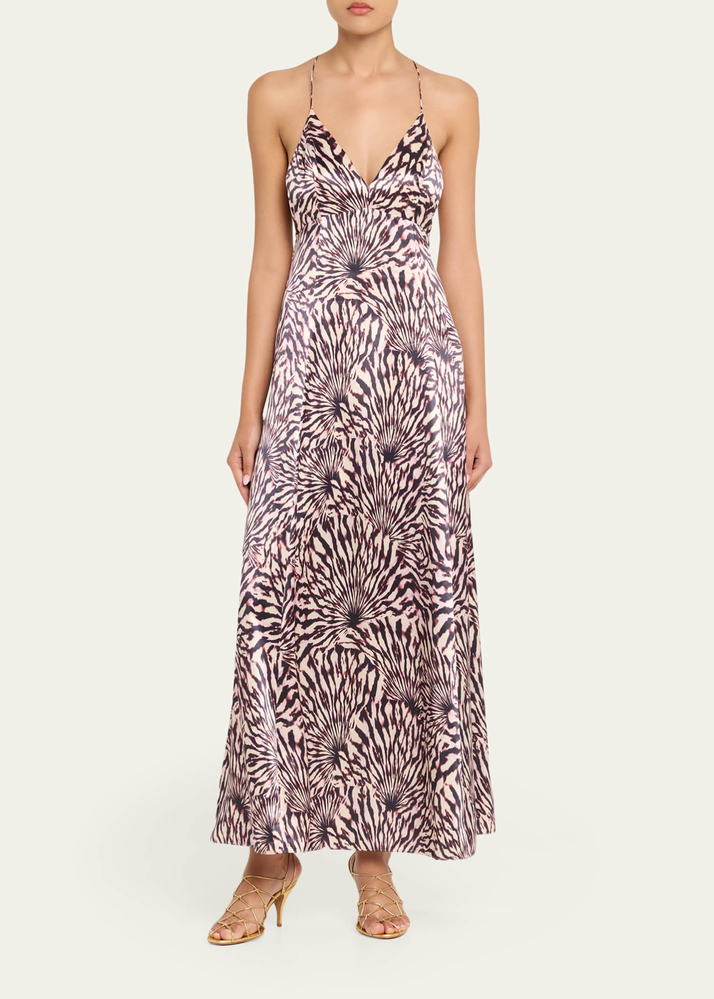 Ulla Johnson Oriana Sleeveless Open-Back Satin Dress - Bergdorf Goodman