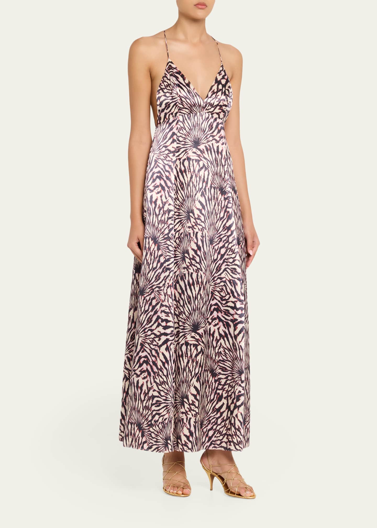 Ulla Johnson Oriana Sleeveless Open-Back Satin Dress - Bergdorf Goodman