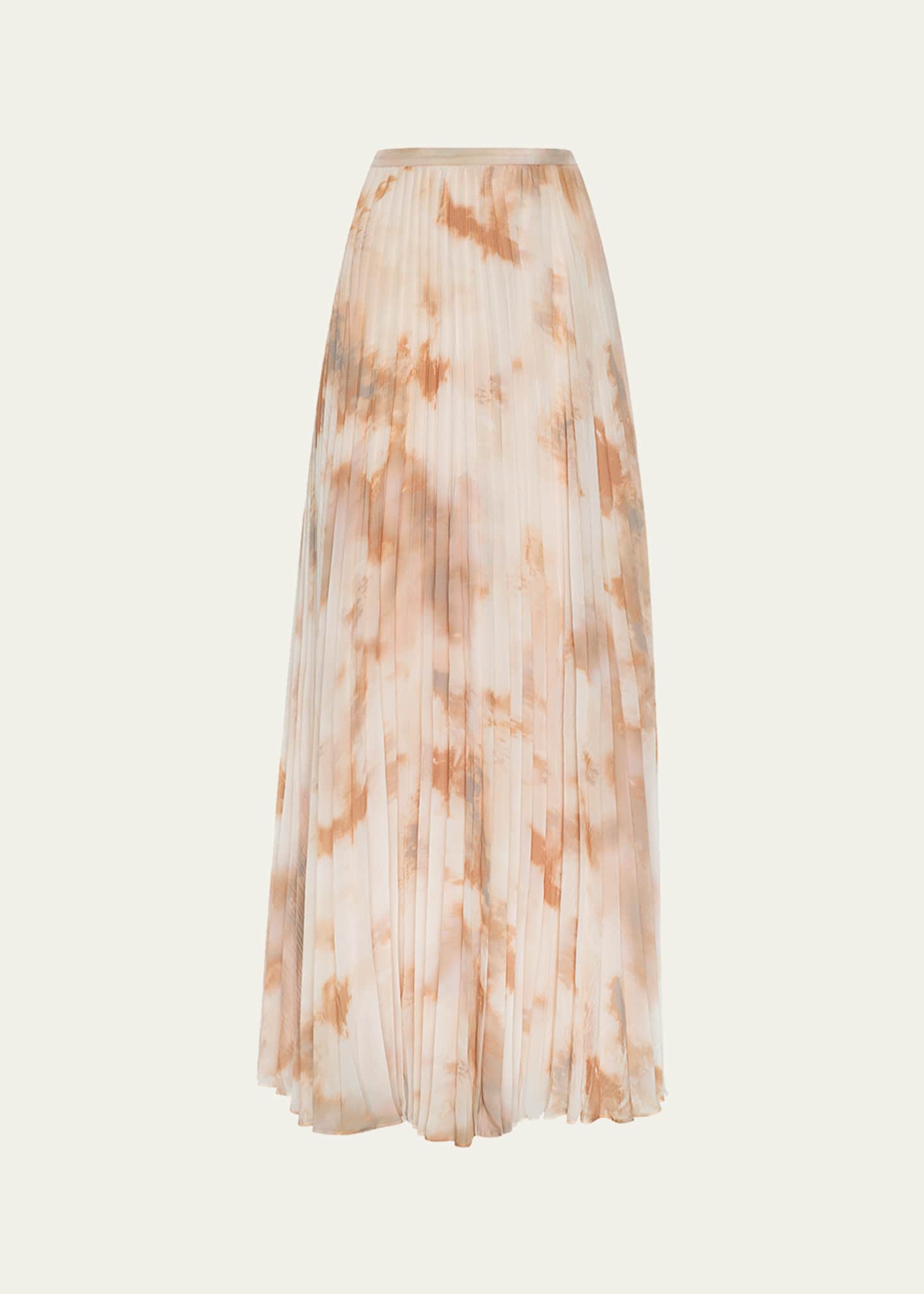 L'Agence Torin Pleated Chiffon Maxi Skirt - Bergdorf Goodman