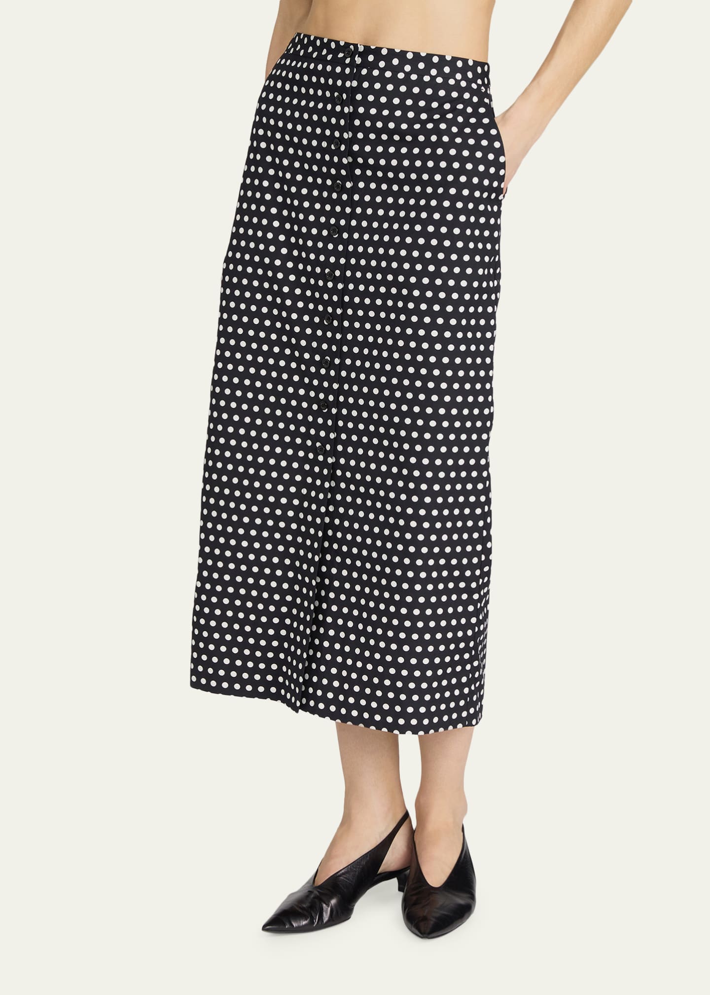 FRAME The Polka Dot Skirt - Bergdorf Goodman