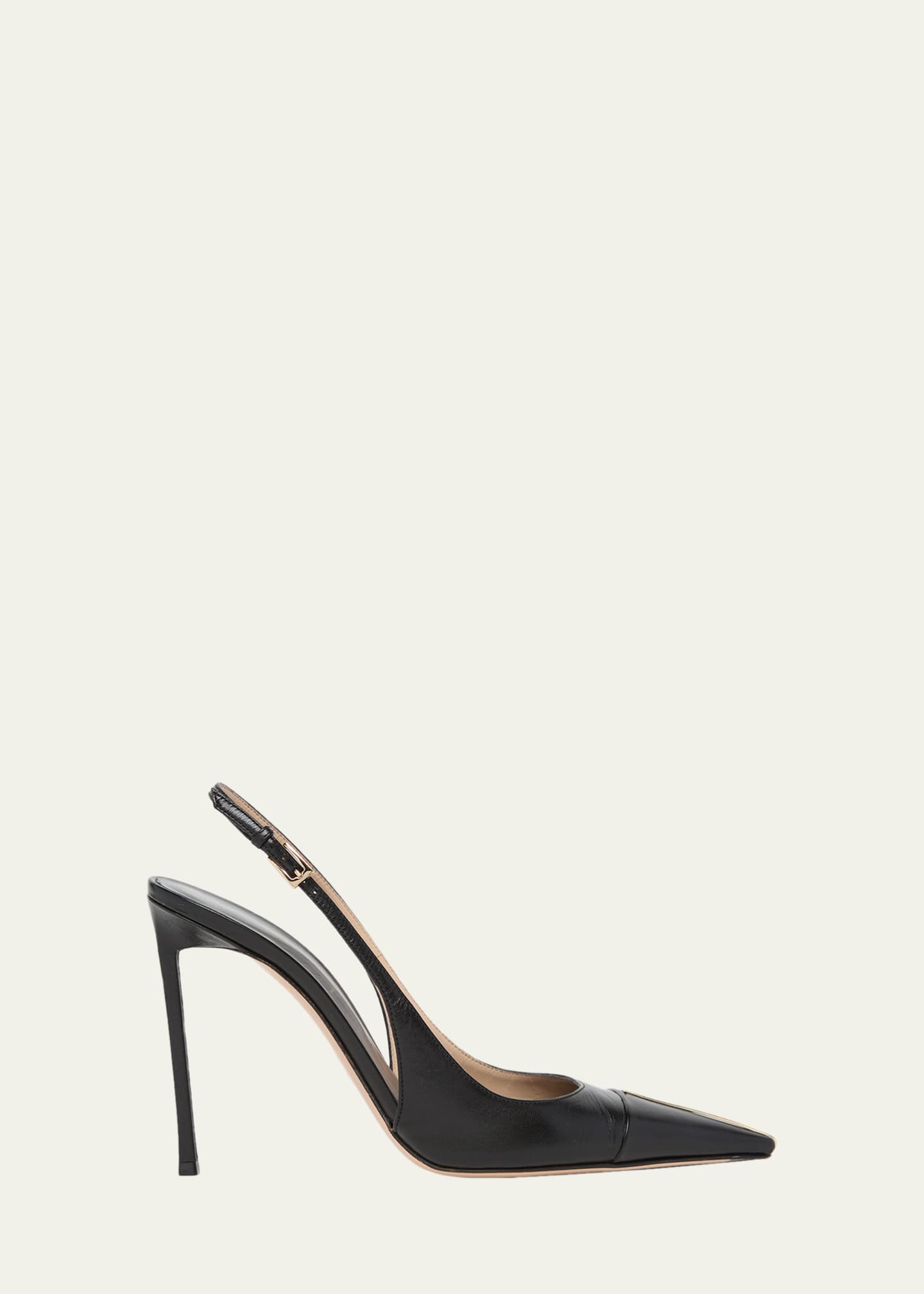 TOM FORD 85mm Shiny Kid Leather Slingback Pumps - Bergdorf Goodman