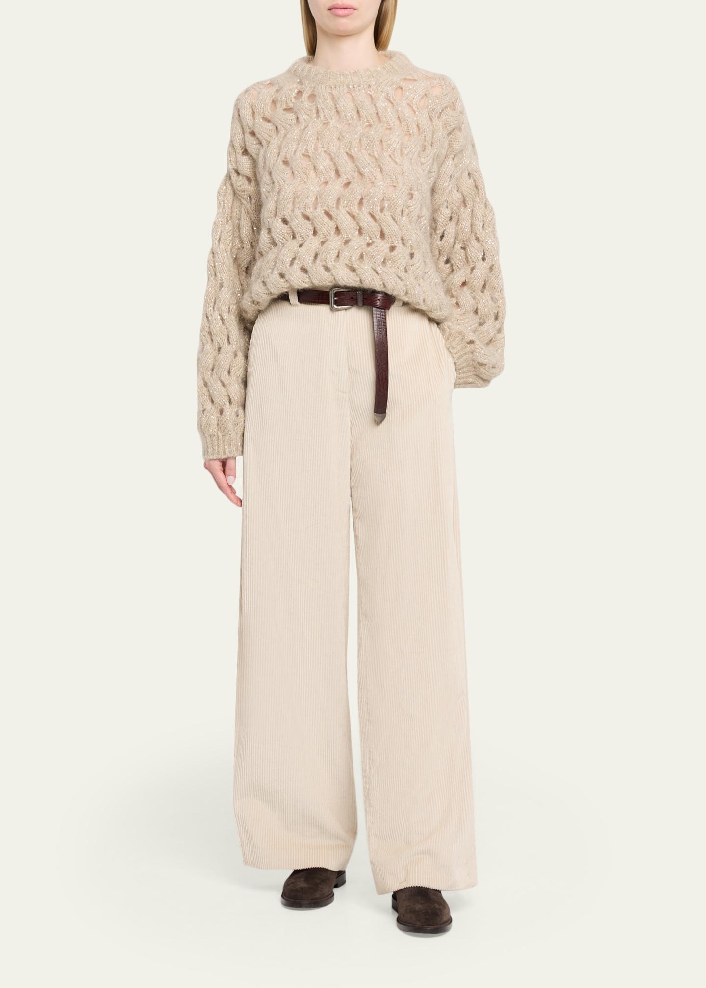 Brunello Cucinelli Winter Ocean Wave Mohair Sweater - Bergdorf Goodman