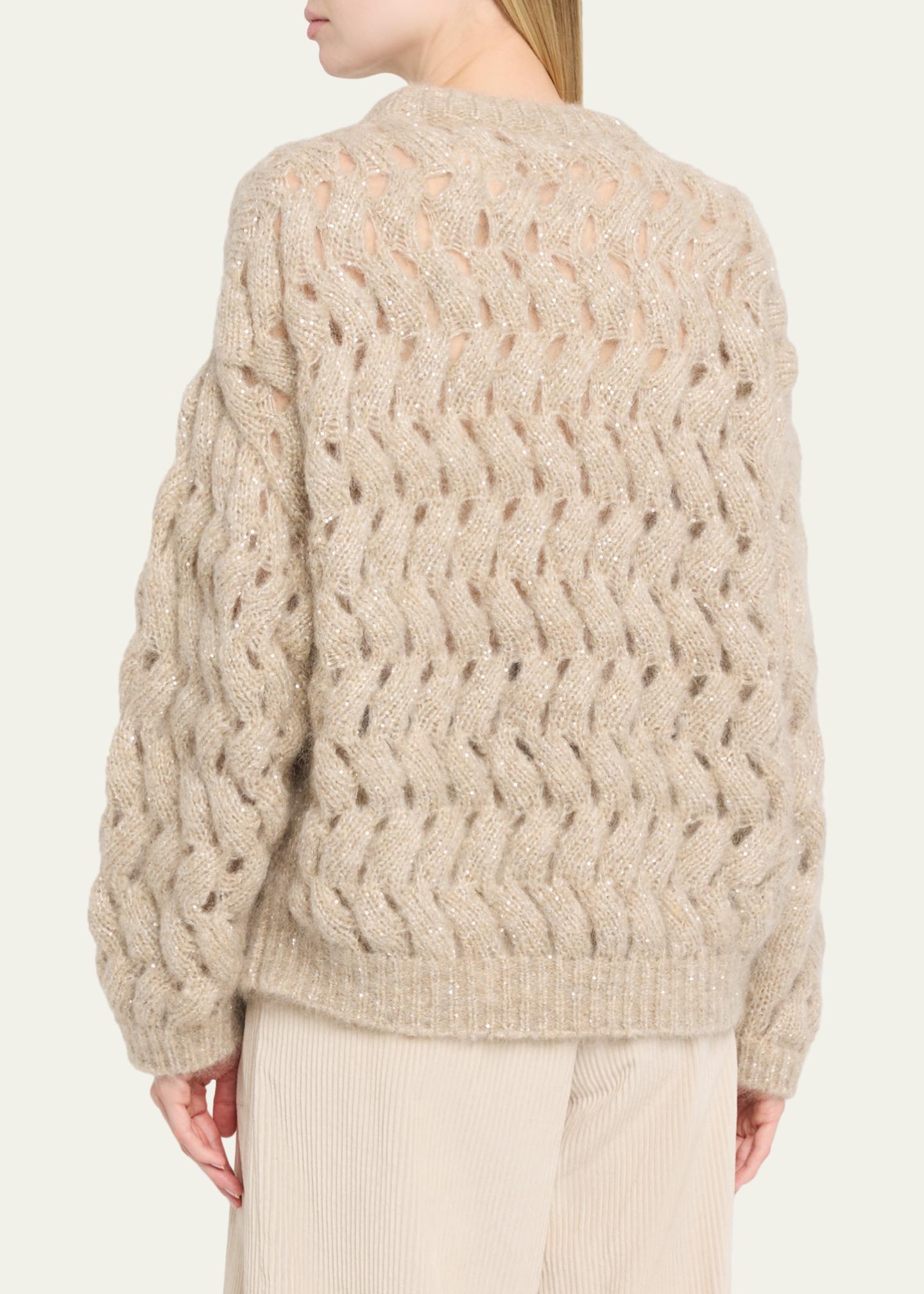 Brunello Cucinelli Winter Ocean Wave Mohair Sweater - Bergdorf Goodman