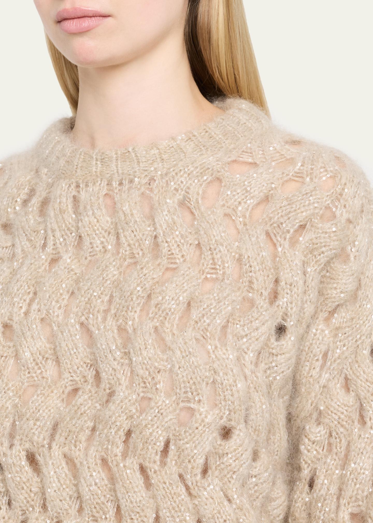Brunello Cucinelli Winter Ocean Wave Mohair Sweater - Bergdorf Goodman