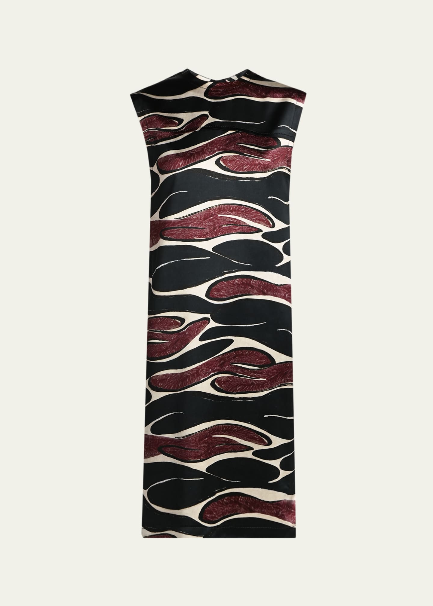 Marni Abstract Wave Sleeveless Midi Dress - Bergdorf Goodman