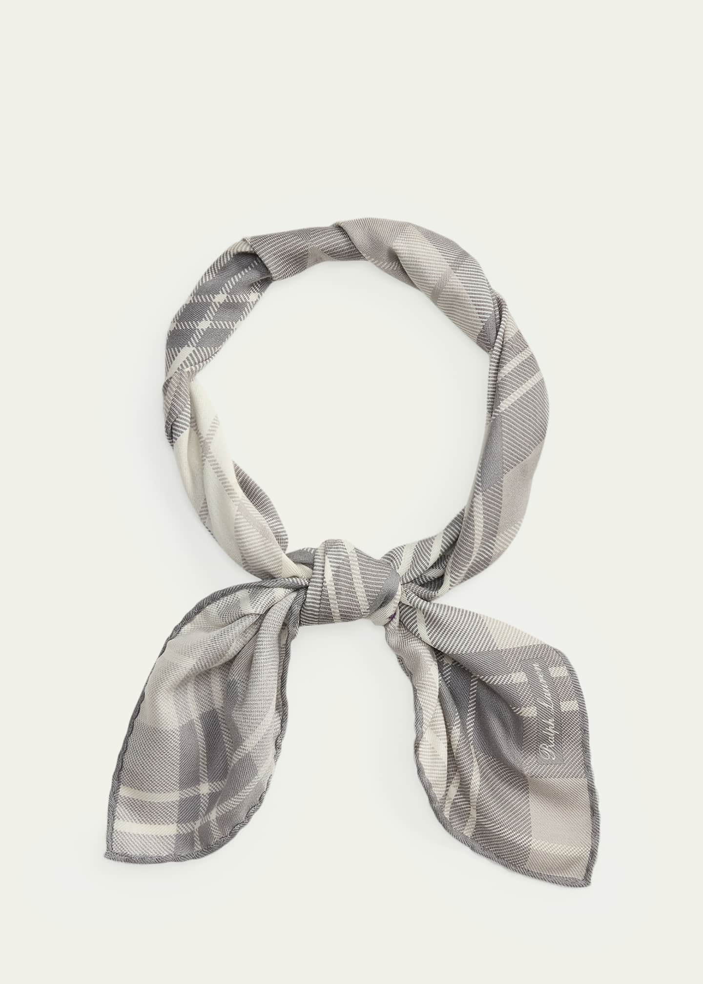 Ralph Lauren Purple Label Men's Cotton Plaid Neckerchief - Bergdorf Goodman