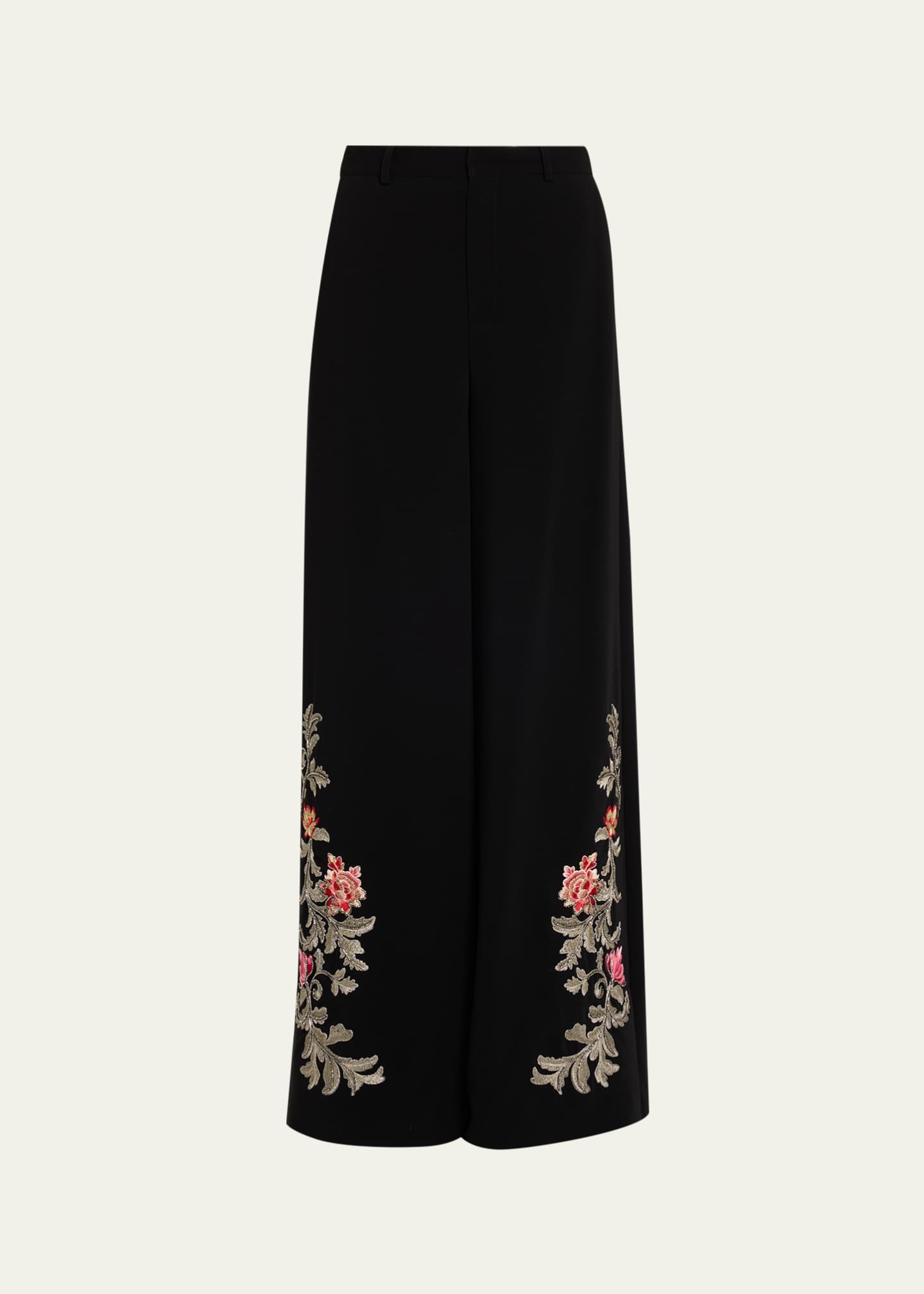 Cinq a Sept Rococo Embroidered Pants - Bergdorf Goodman