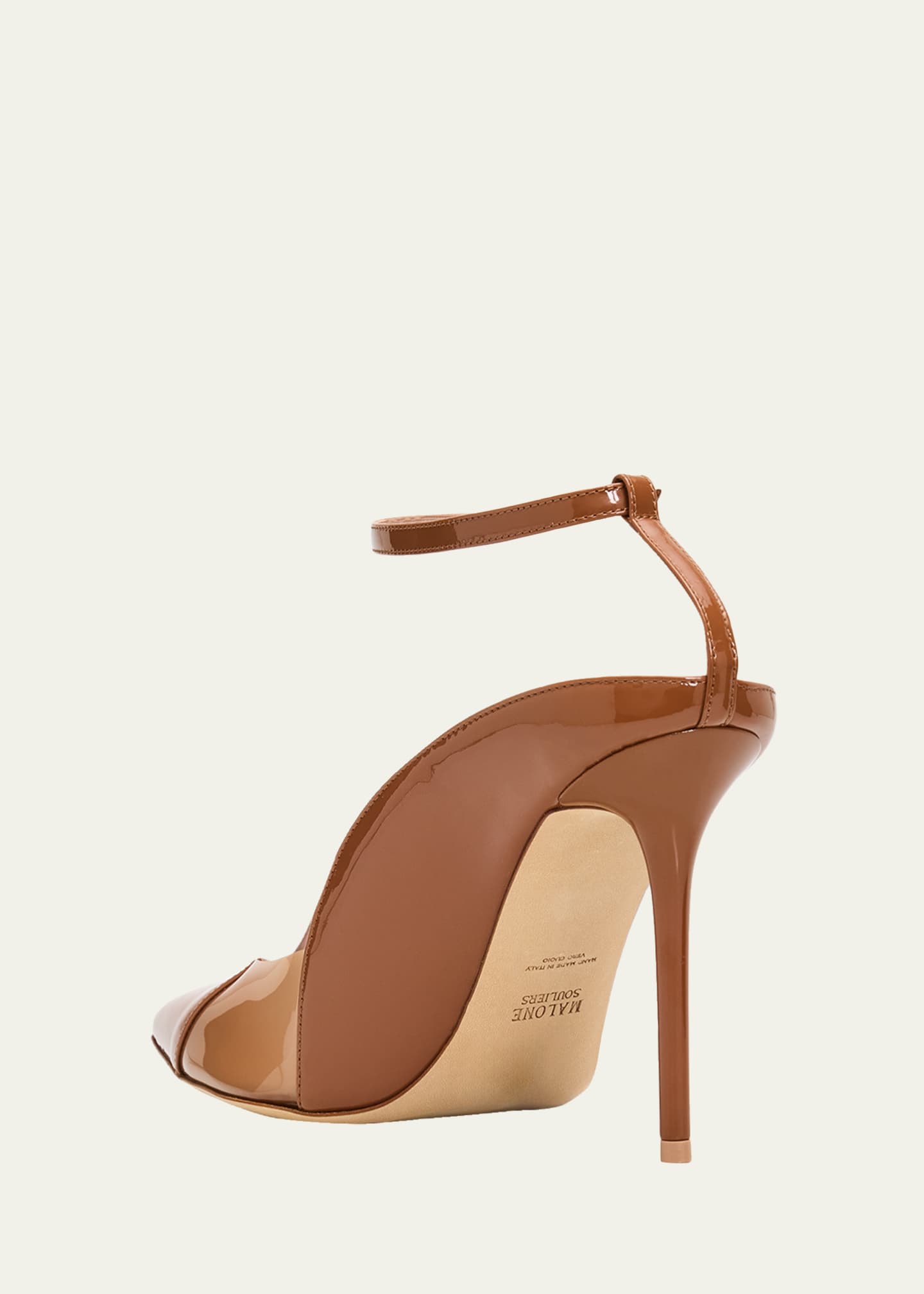 Malone Souliers 100mm Malia PVC and Patent Leather Pumps - Bergdorf Goodman