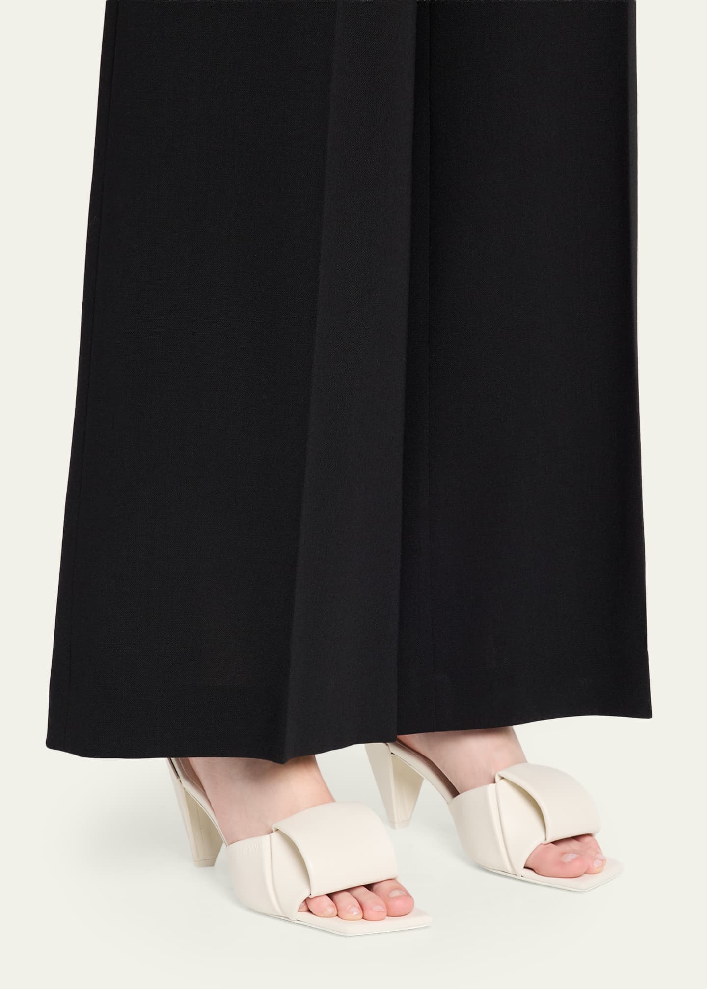 Loewe 85mm Origami Leather Slide Sandals - Bergdorf Goodman