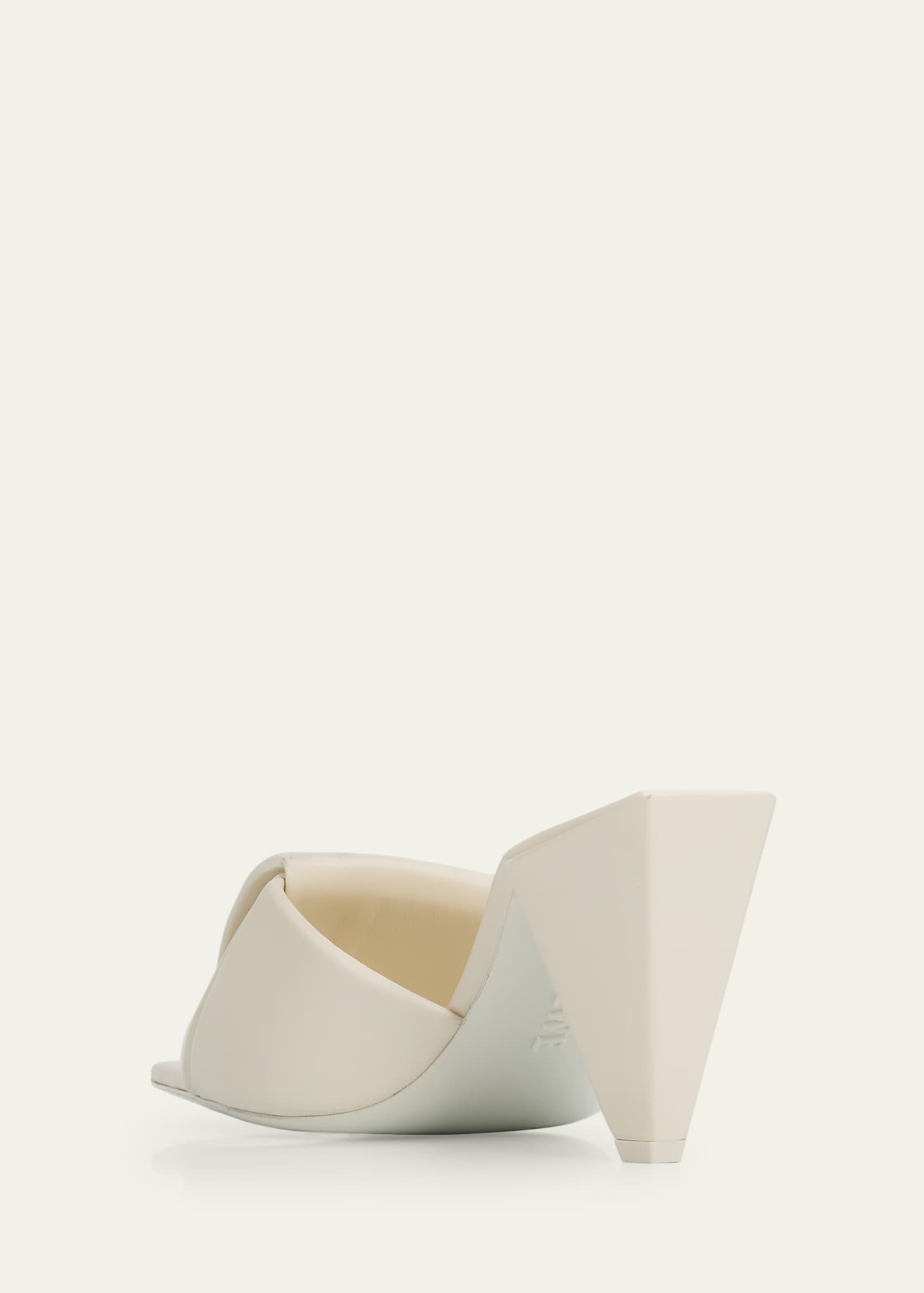 Loewe 85mm Origami Leather Slide Sandals - Bergdorf Goodman