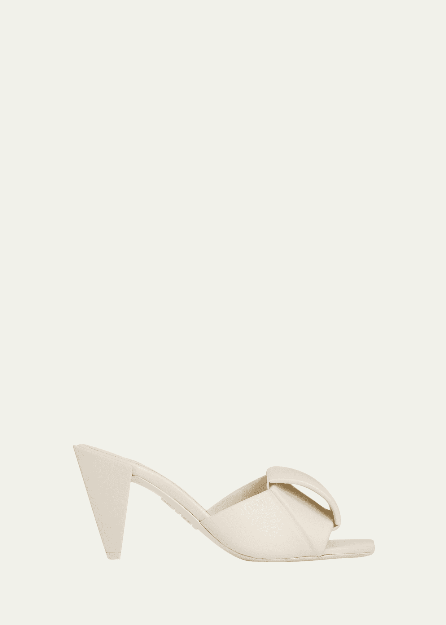 Loewe 85mm Origami Leather Slide Sandals - Bergdorf Goodman