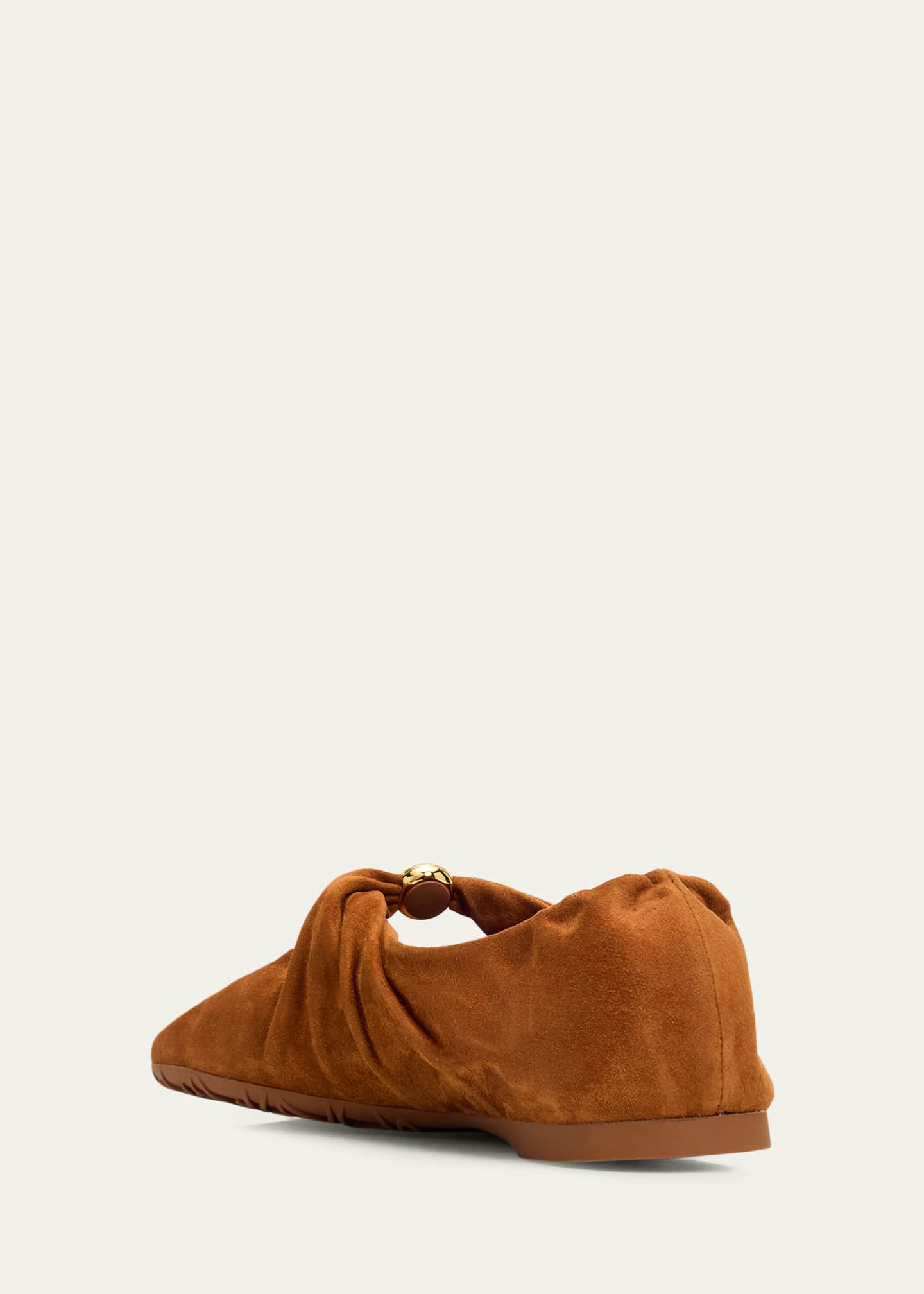 Loewe Pebble Suede Ballerina Flats - Bergdorf Goodman