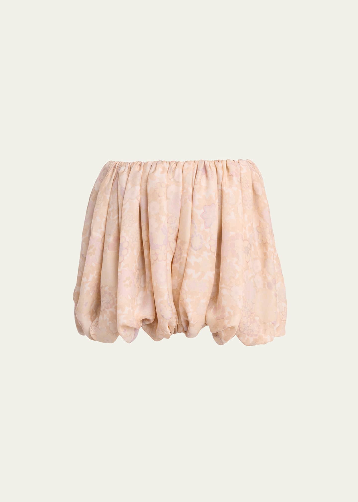 Chloe Painted Flowers Silk Shorts - Bergdorf Goodman
